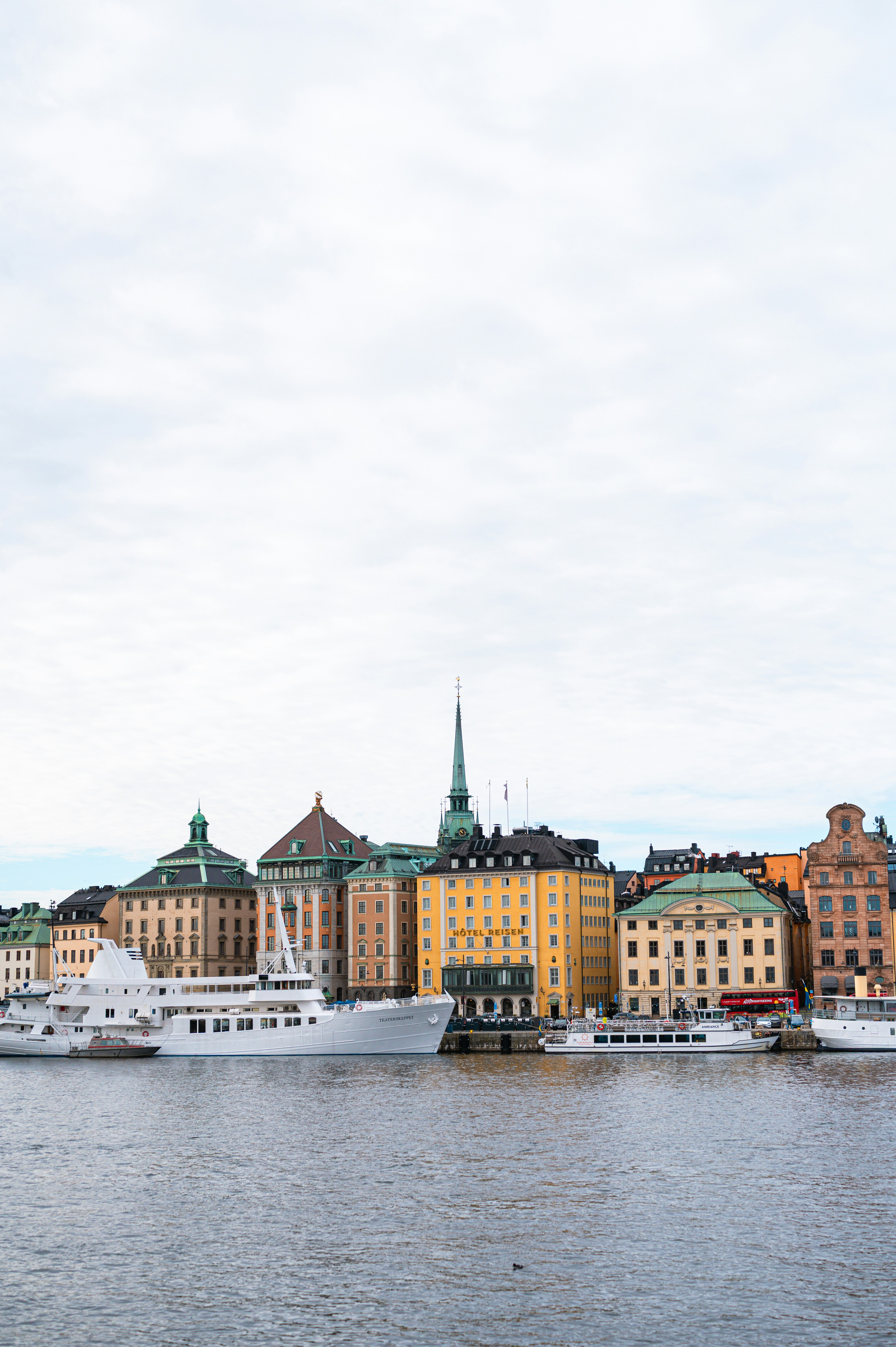 Harborfront Symphony: Boats and Facades Along a Nordic Waterfront