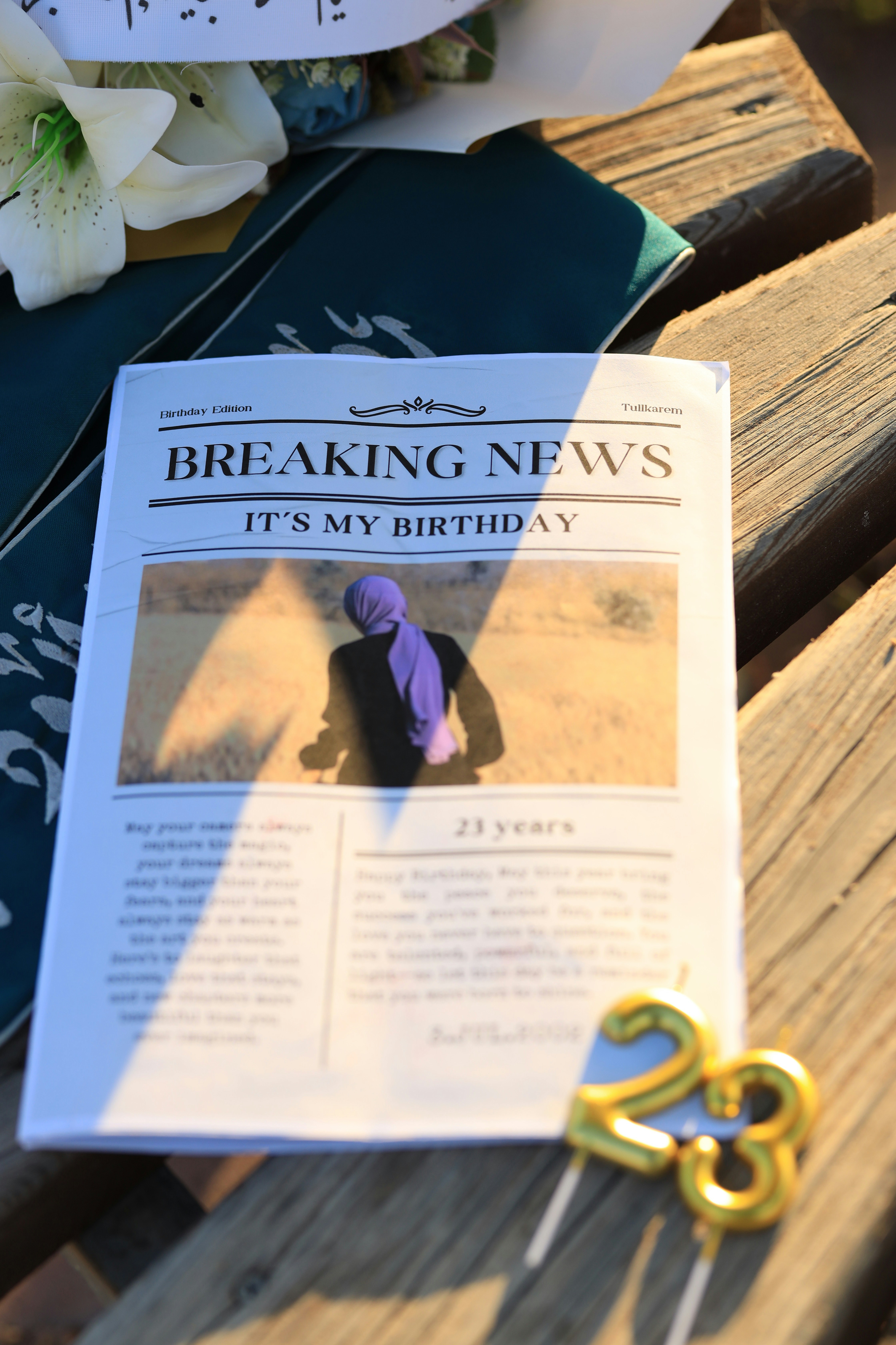 Birthday Edition: A Newspaper Flush with Flowers and Namaste