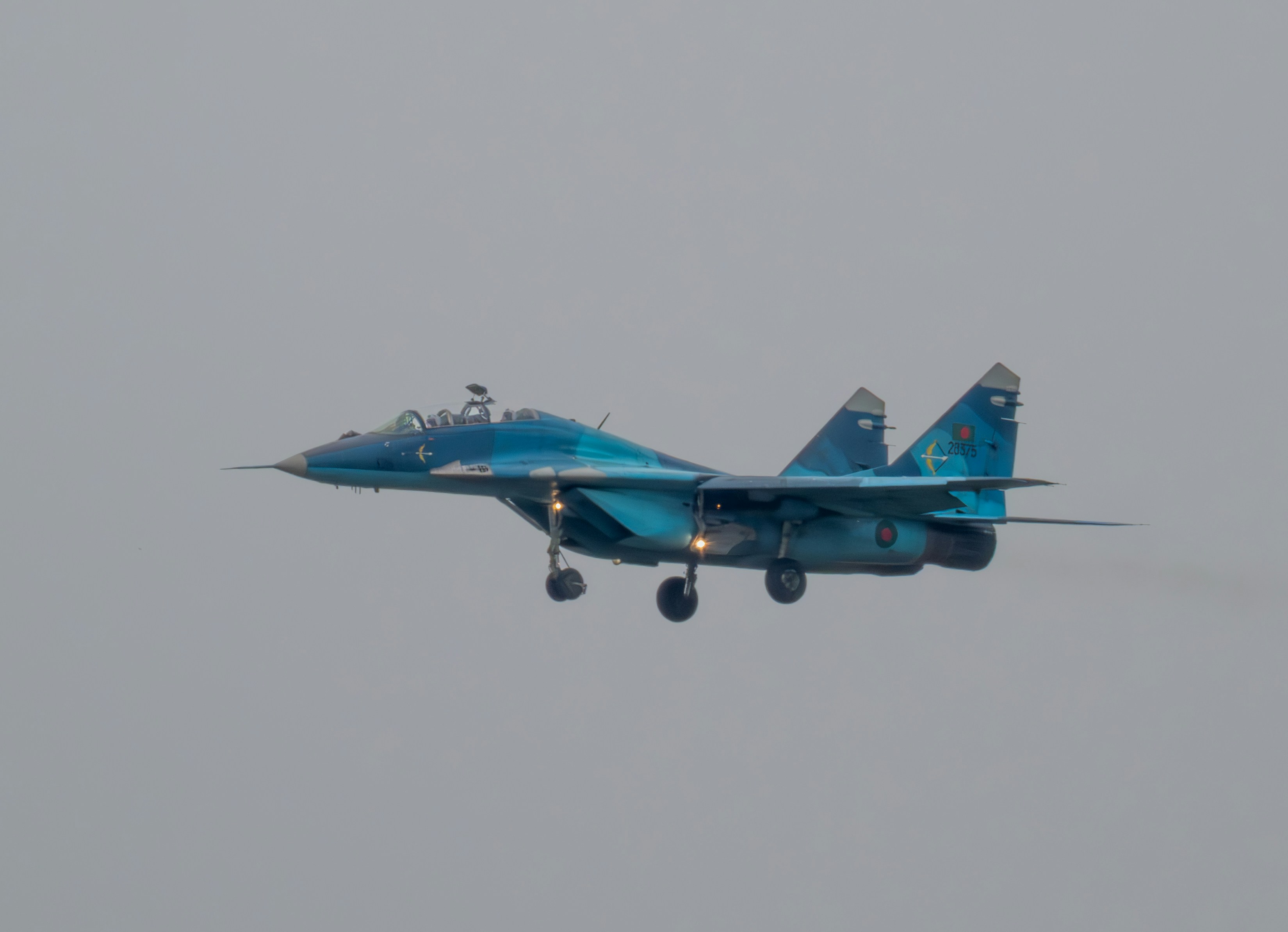 Blue Thunder: A Mirage of Flight in Pale Mist