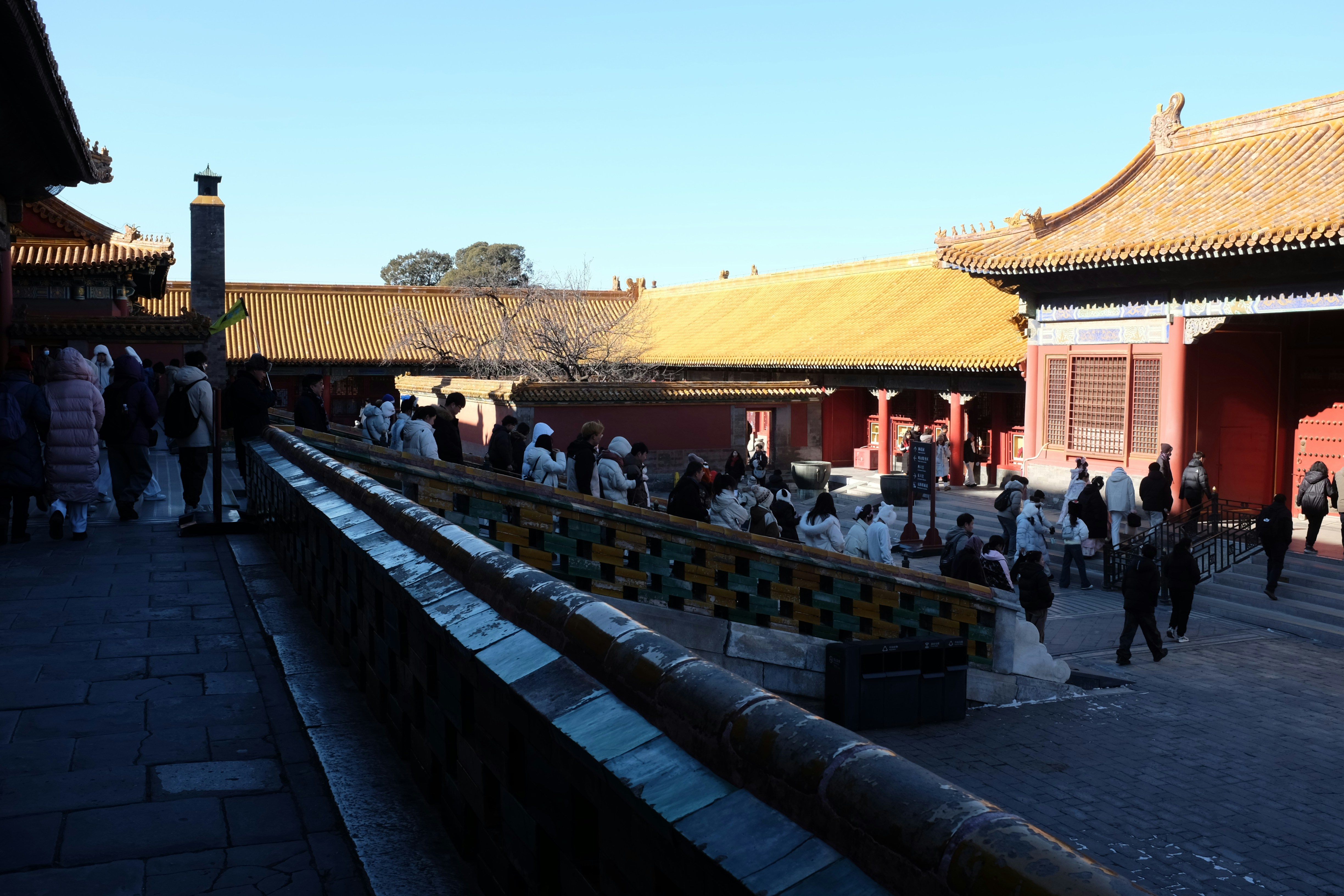 Courtyard of Quiet Footfalls in a Historic Palace