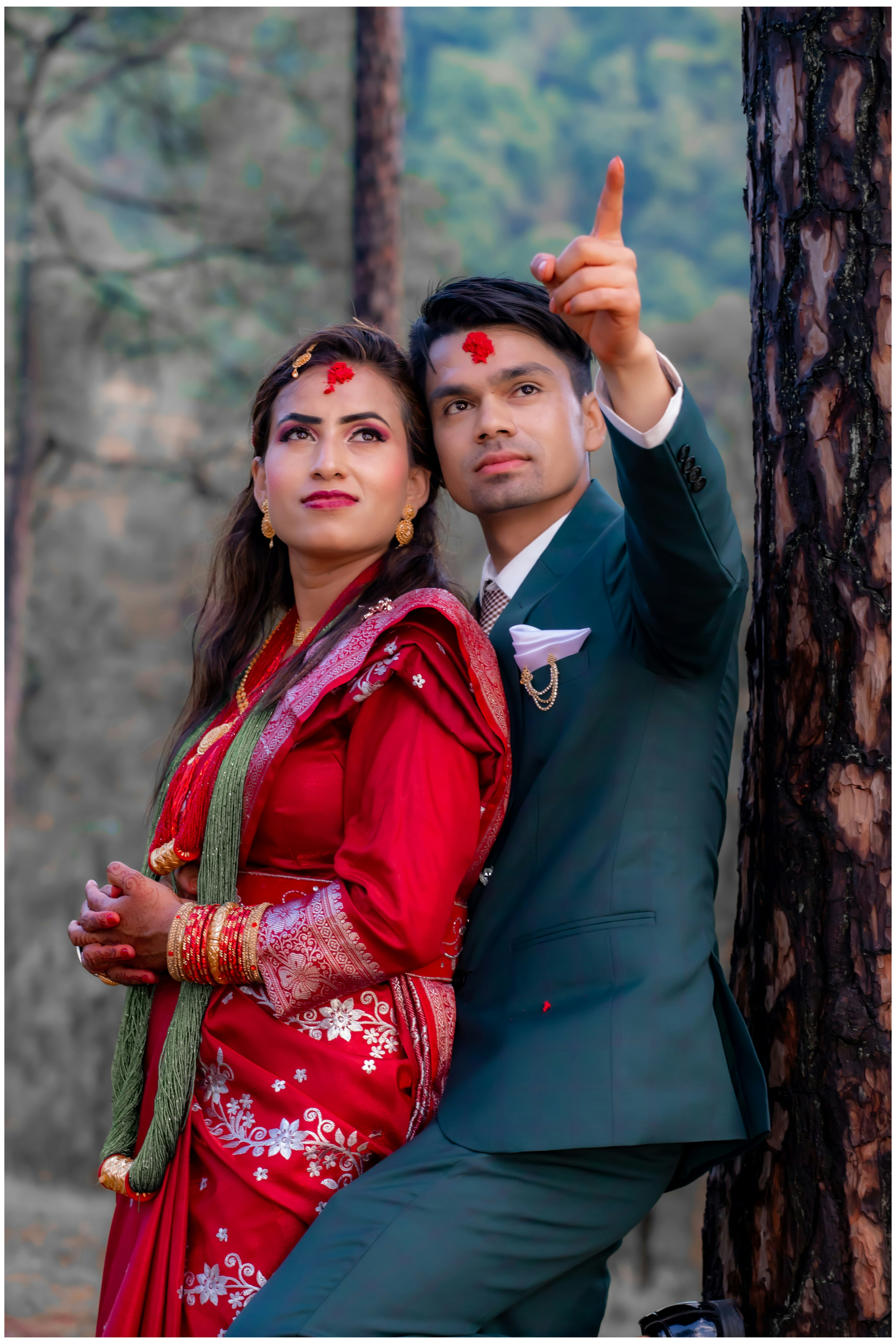 Together Under the Pines: A Portrait of Celebration and Closeness