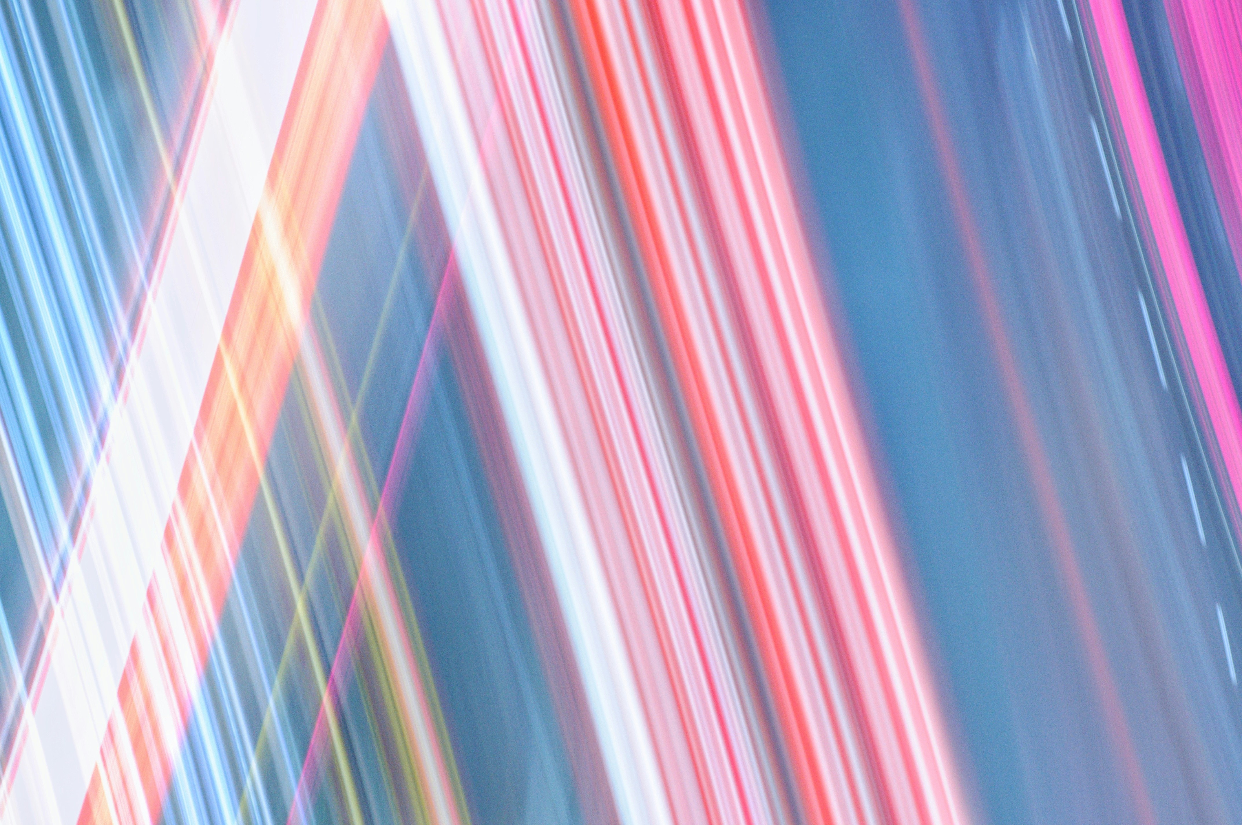 Neon Rails in Motion: A Symphony of Colored Light Streaks
