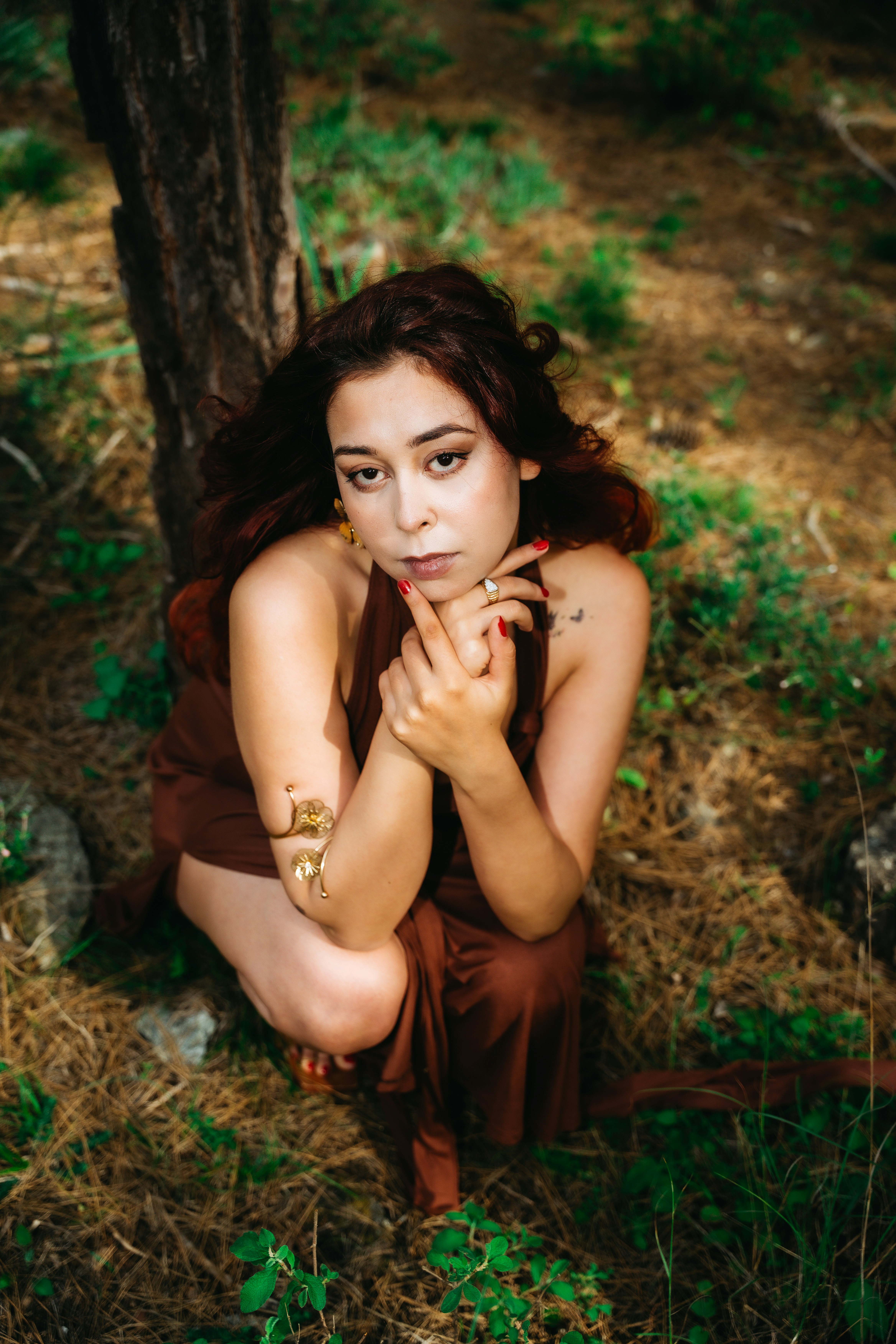 Emerald Quiet: A Portrait in Dappled Shade