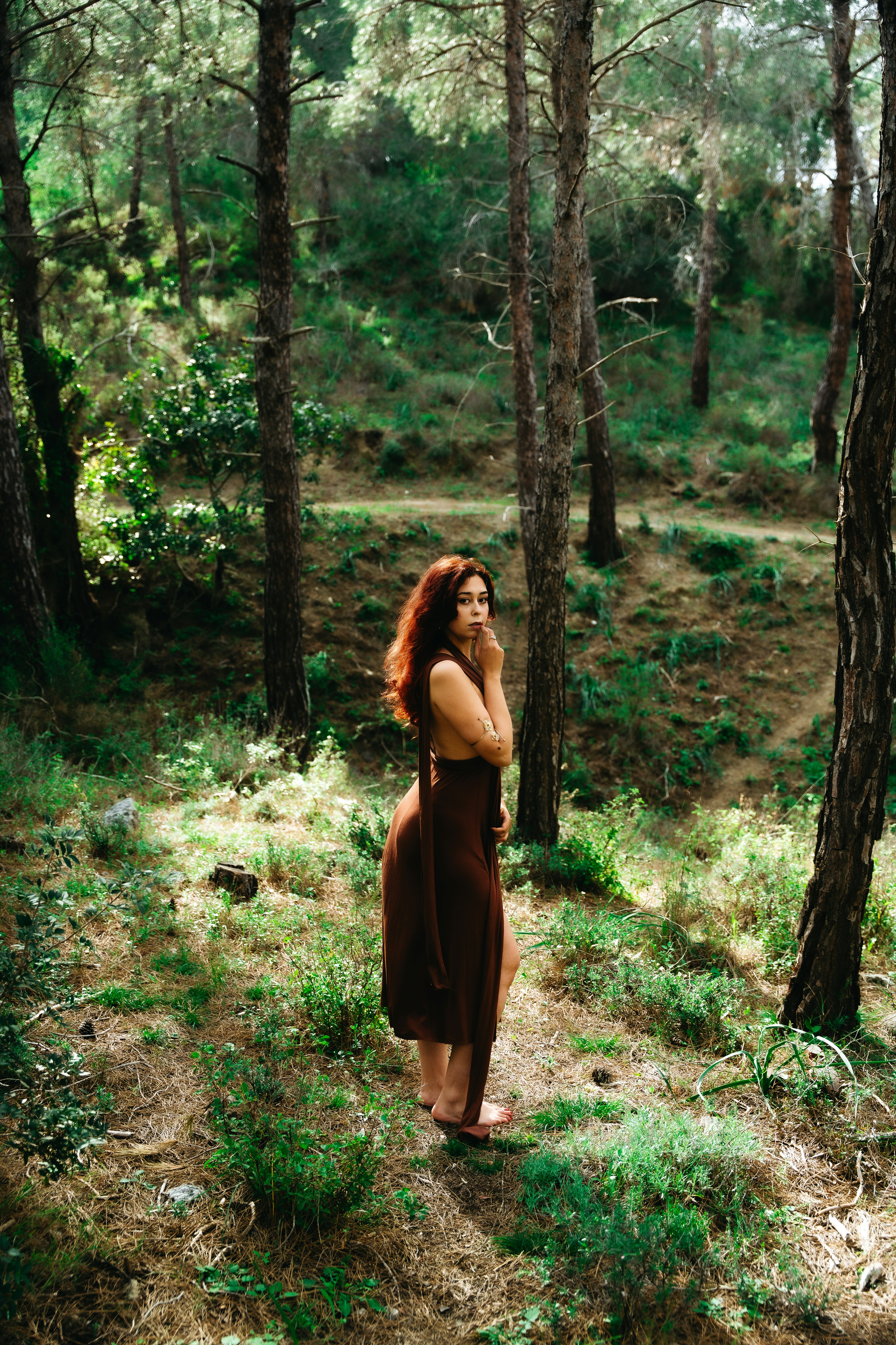Forest Portrait in Warm Light