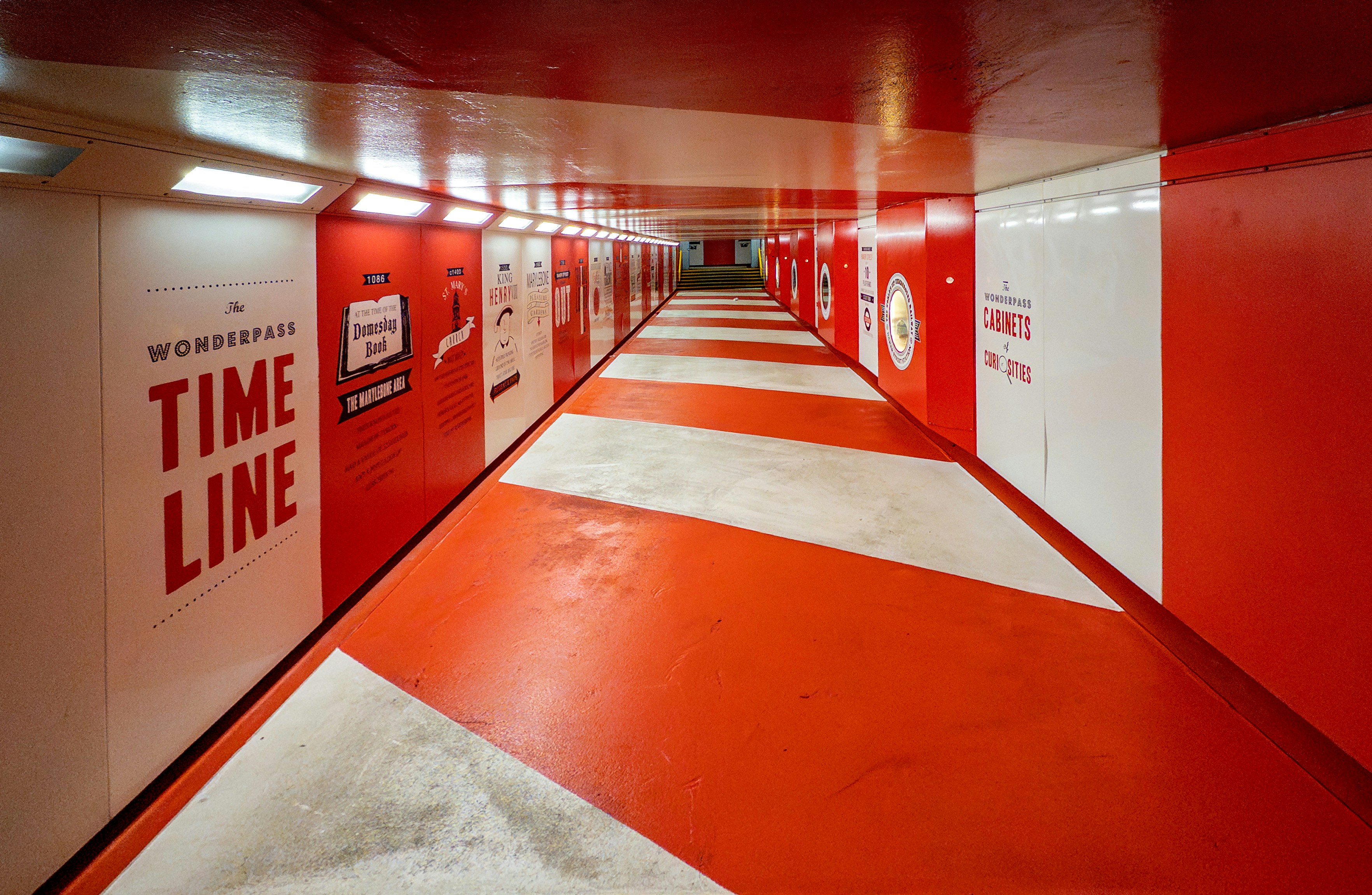 Red Corridor of Echoes: A Neon-Scarlet Walk Through Time