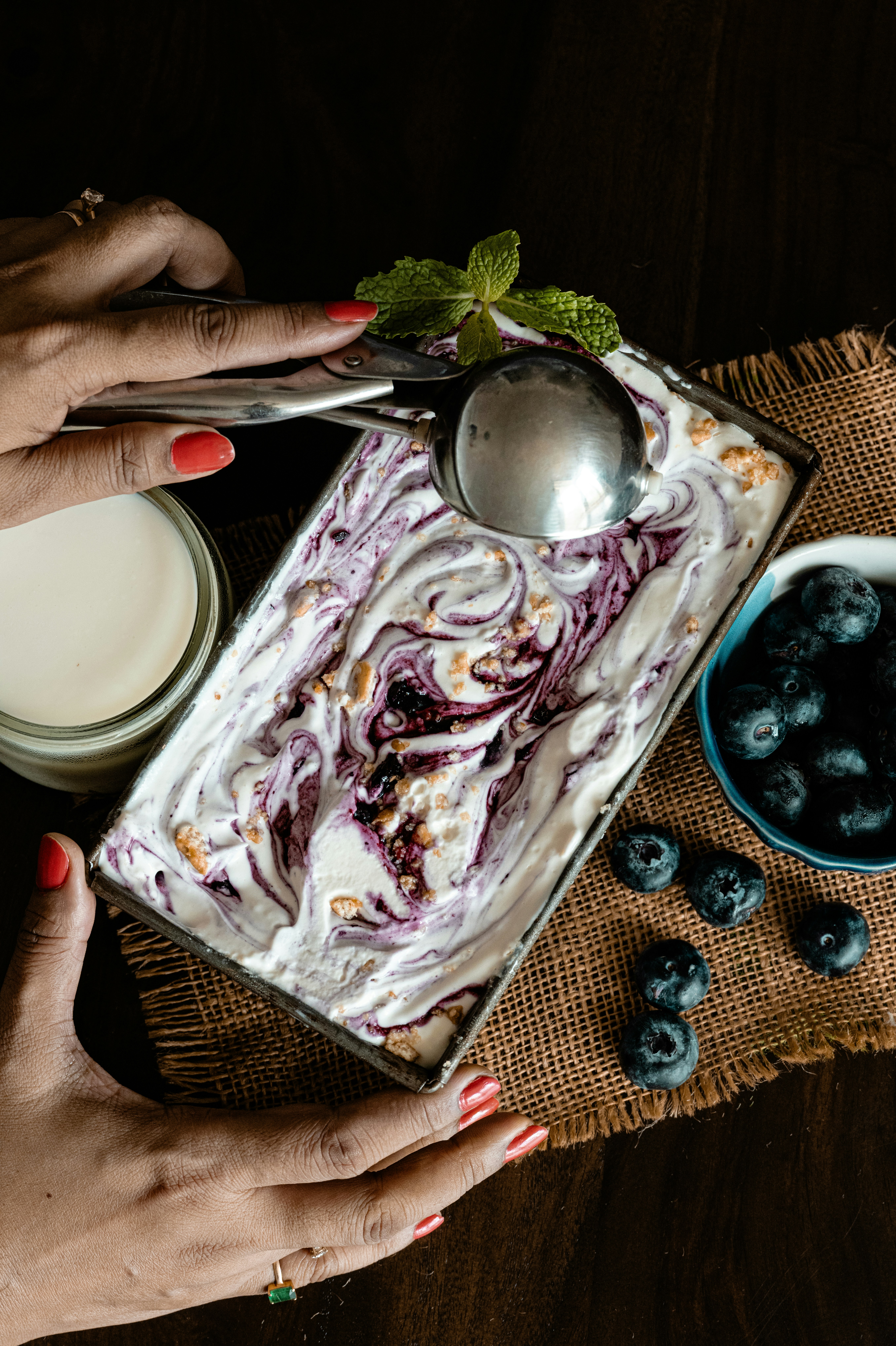 Swirled Blueberry Swirl in a Bakeware Moment