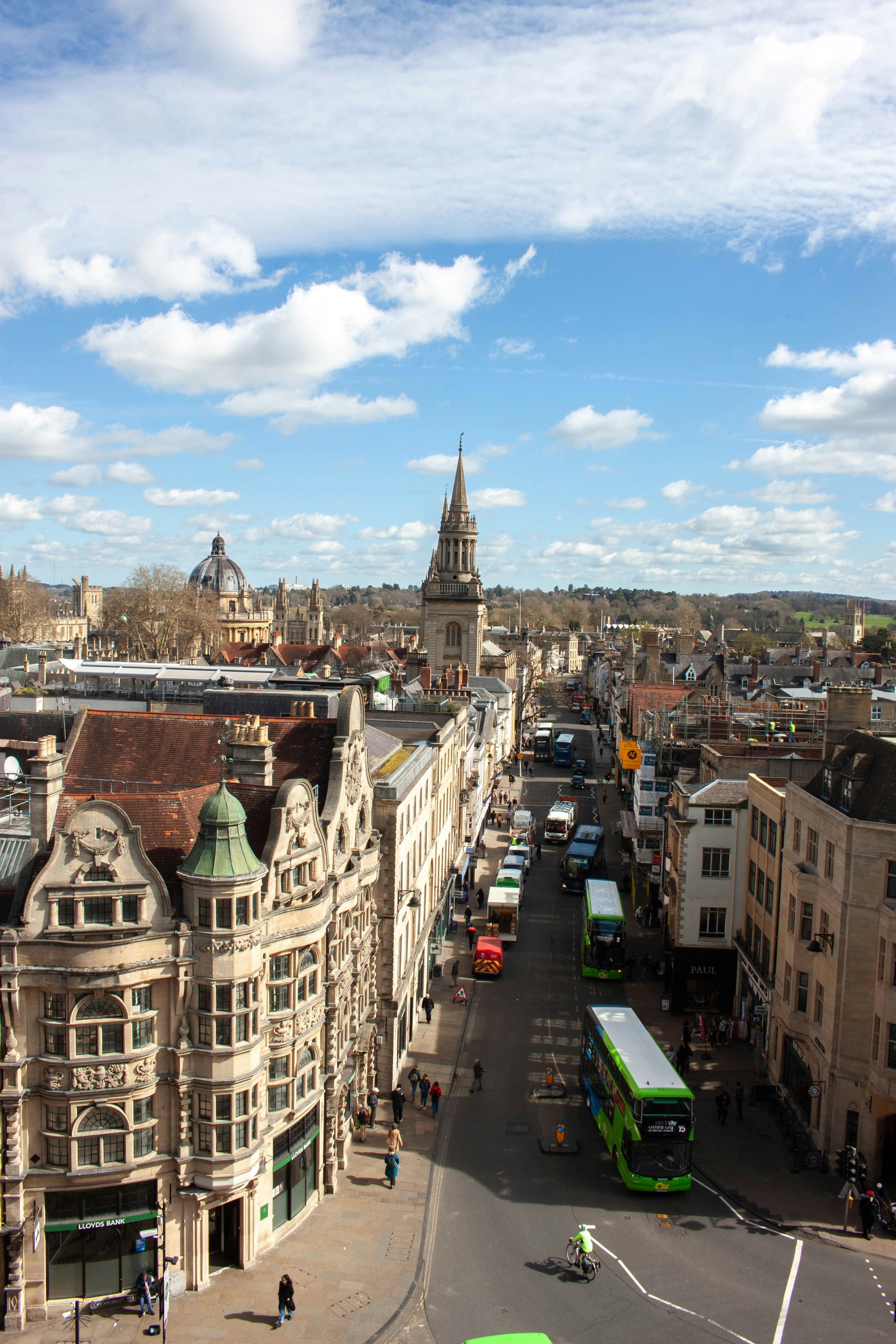 Urban Cathedral of Oxford Street: A Sunlit Cityscape