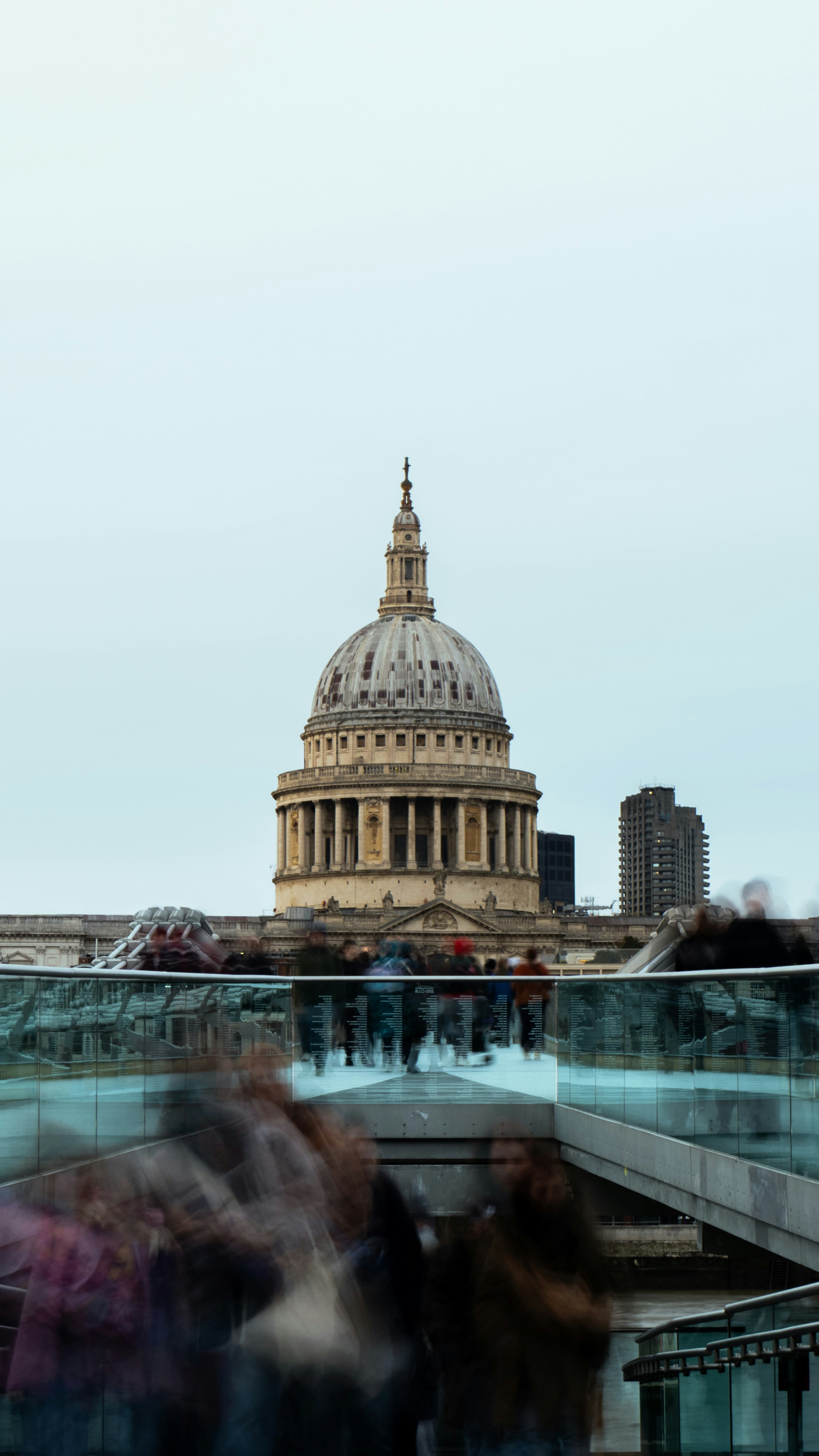 London's Dome on the Walkway: Silence Beneath the Sky