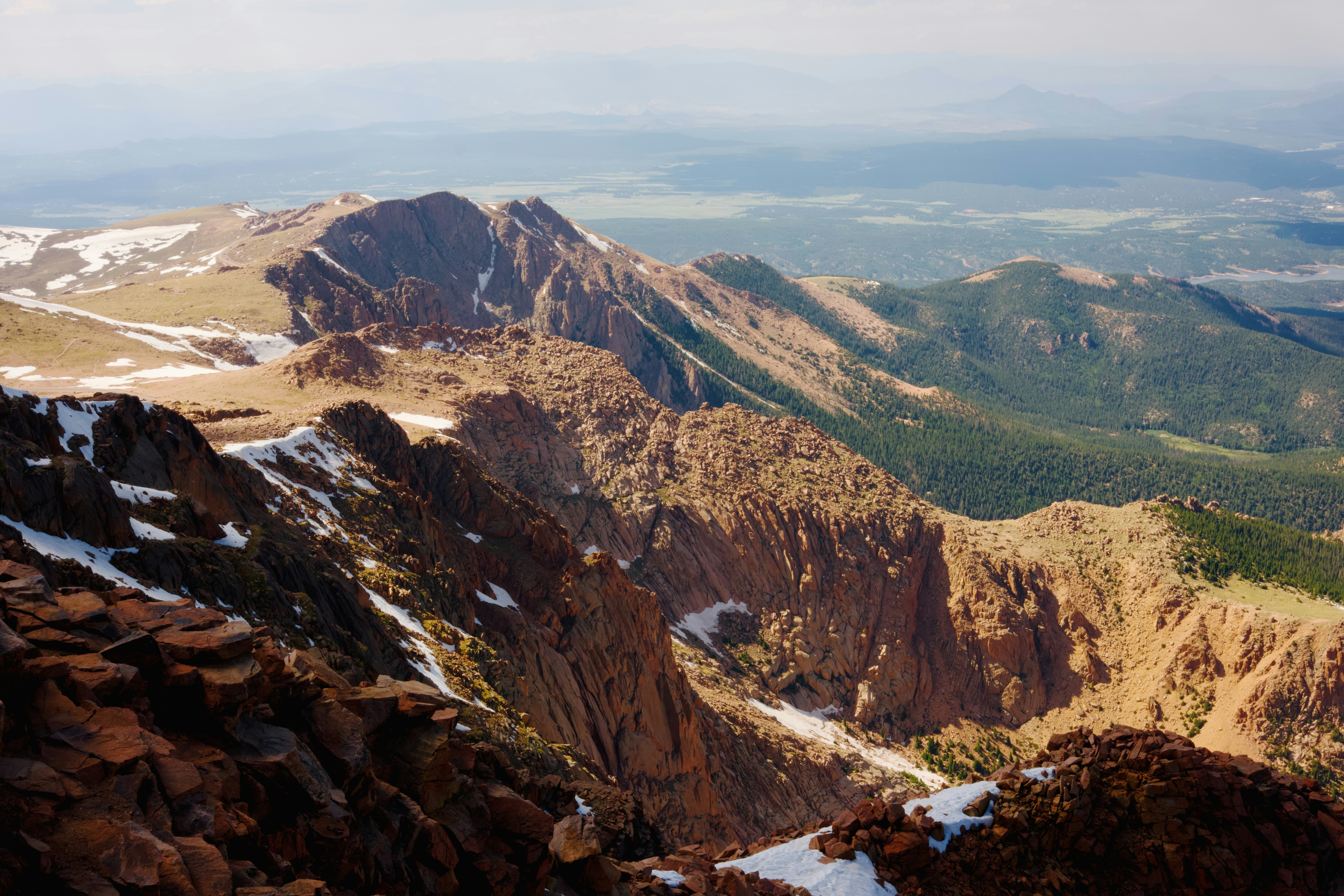 Aled Ridge: Sunlit Crags Over a Distant Valley