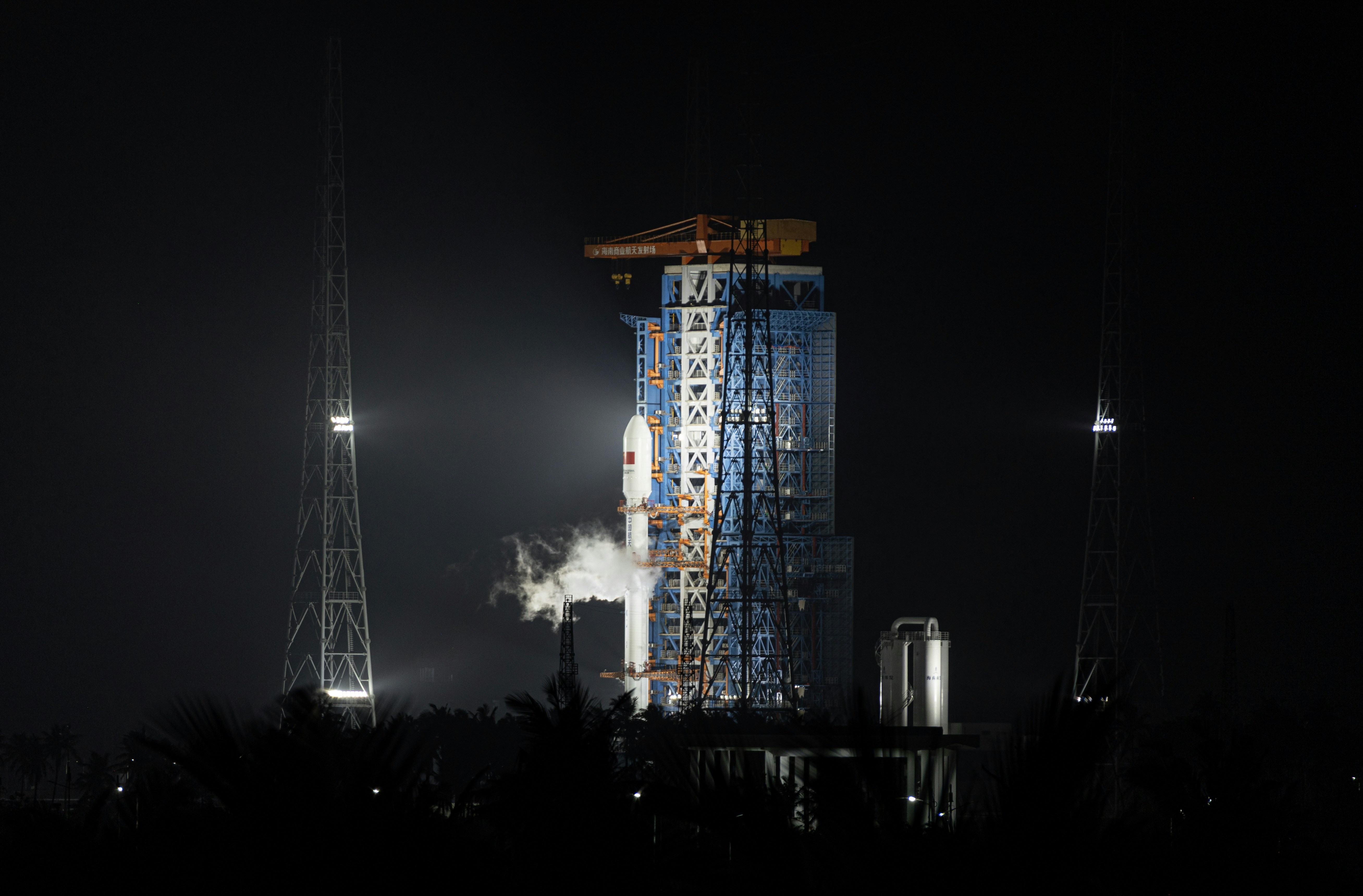 Night Launch Pad: The Blue Tower Rises