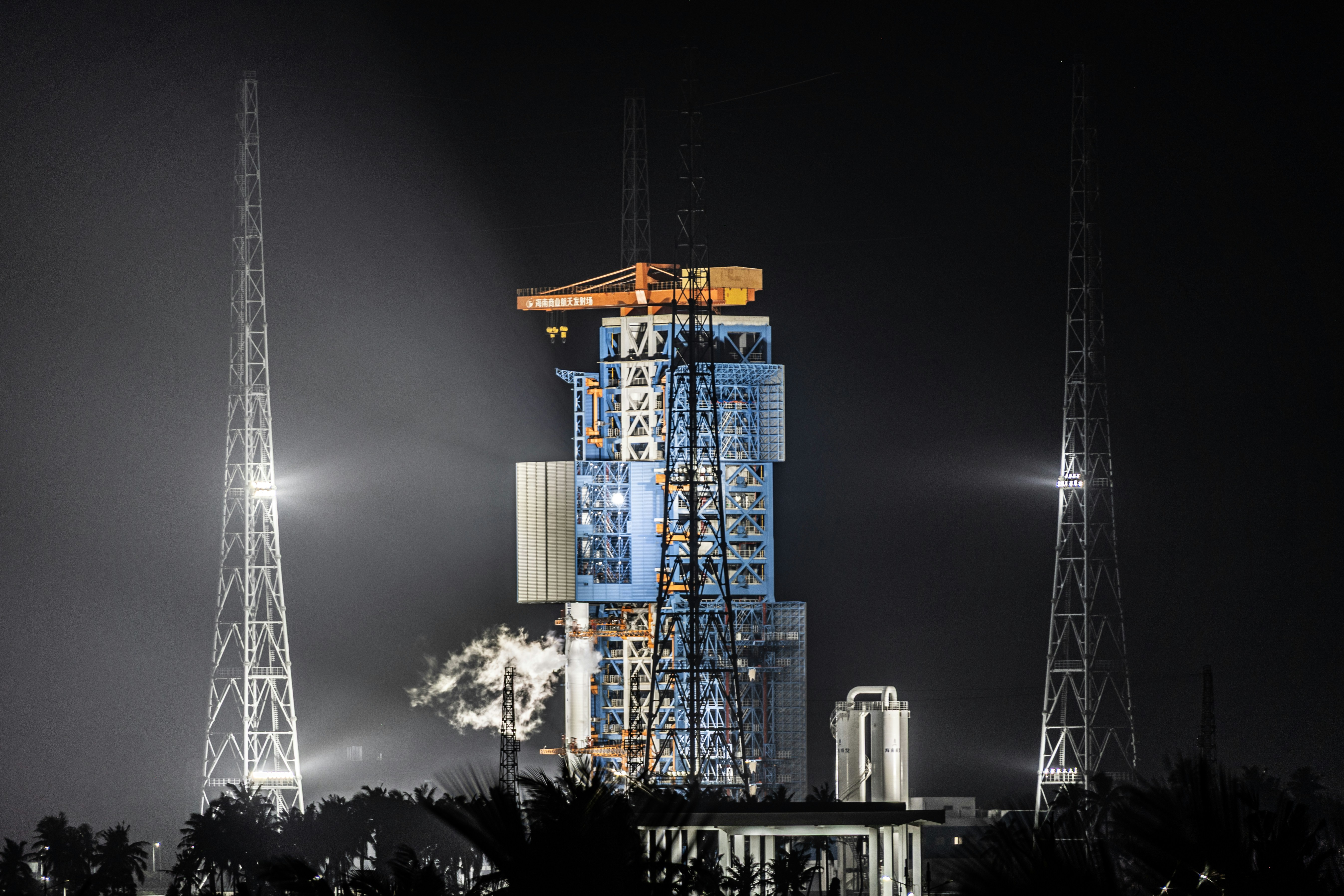 Midnight Ascension: The Blue Lattice Tower Rises
