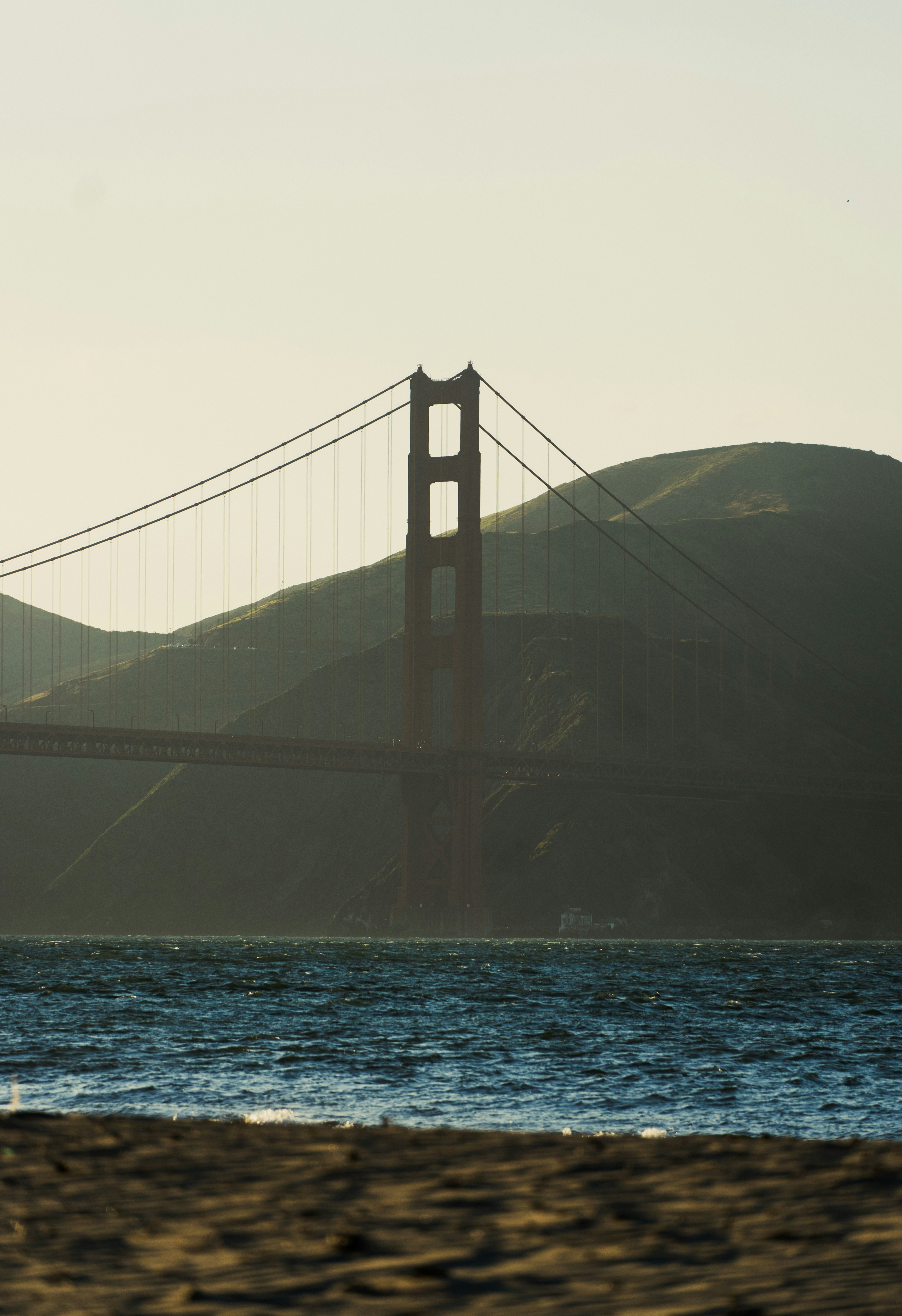 Golden Gate Dawn: Piercing Sky over the Marin Span