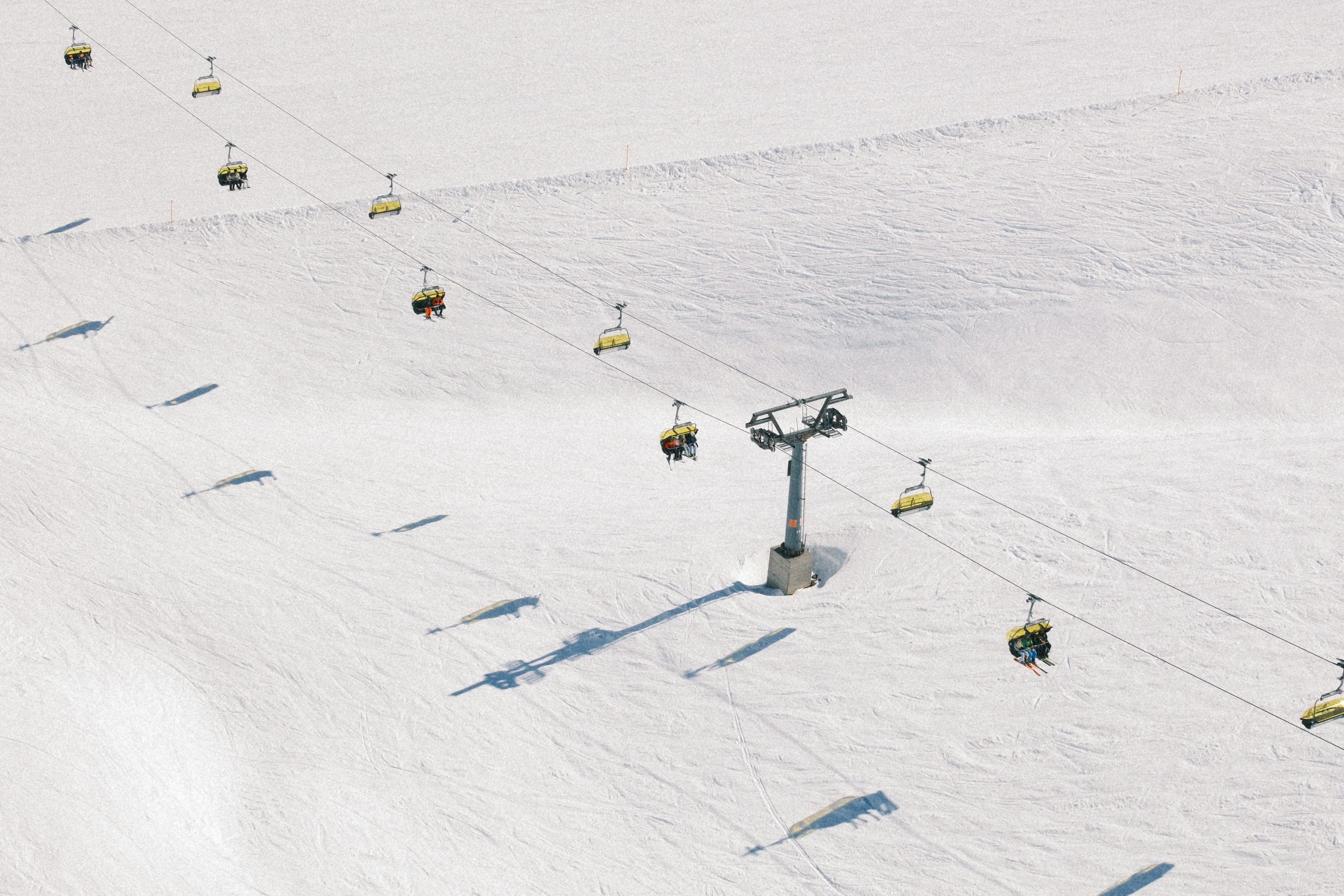 Lift Lines across the White Quiet: A Snowfield Ballet