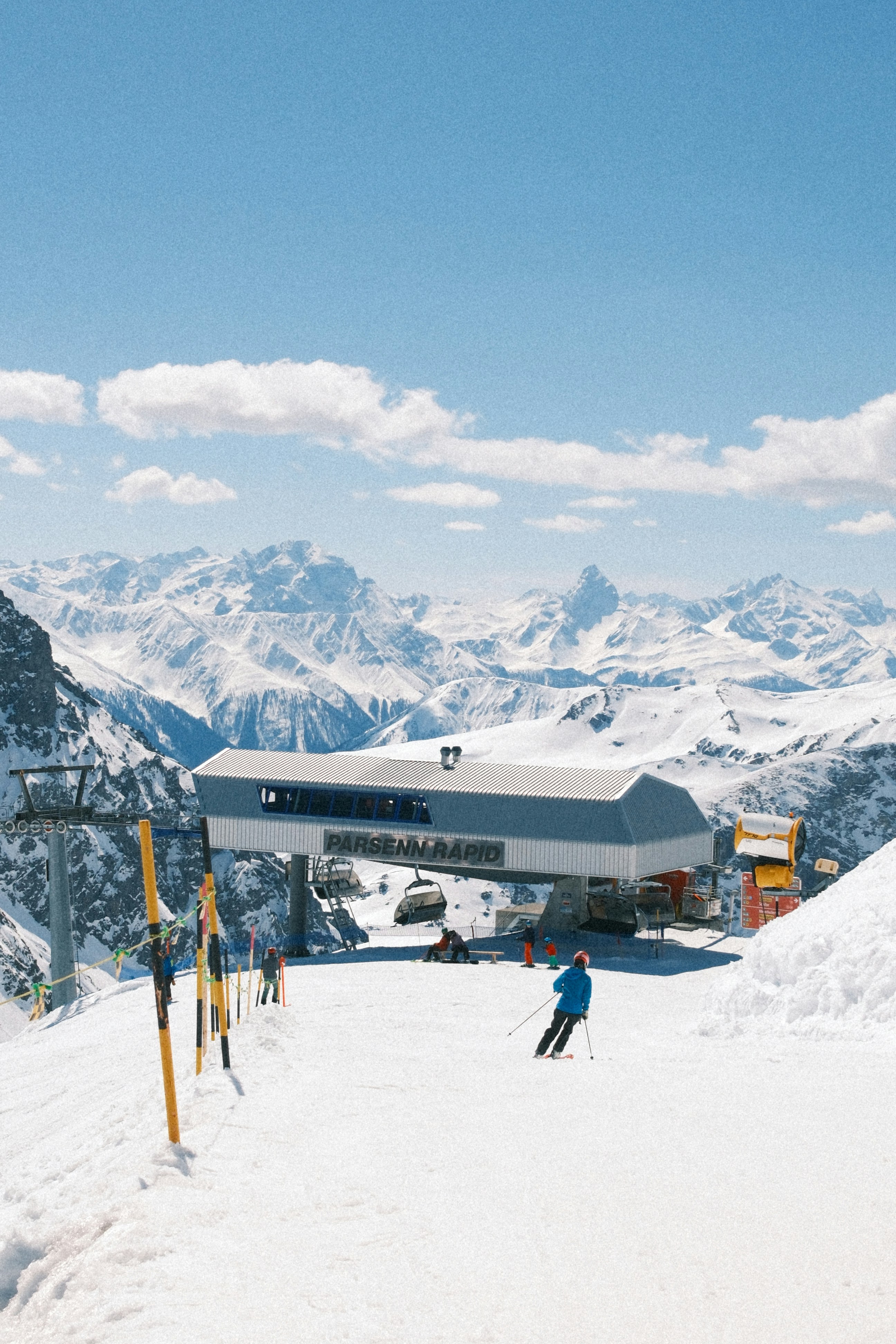 Snowbound Summit: The Base Station at Distant Peaks