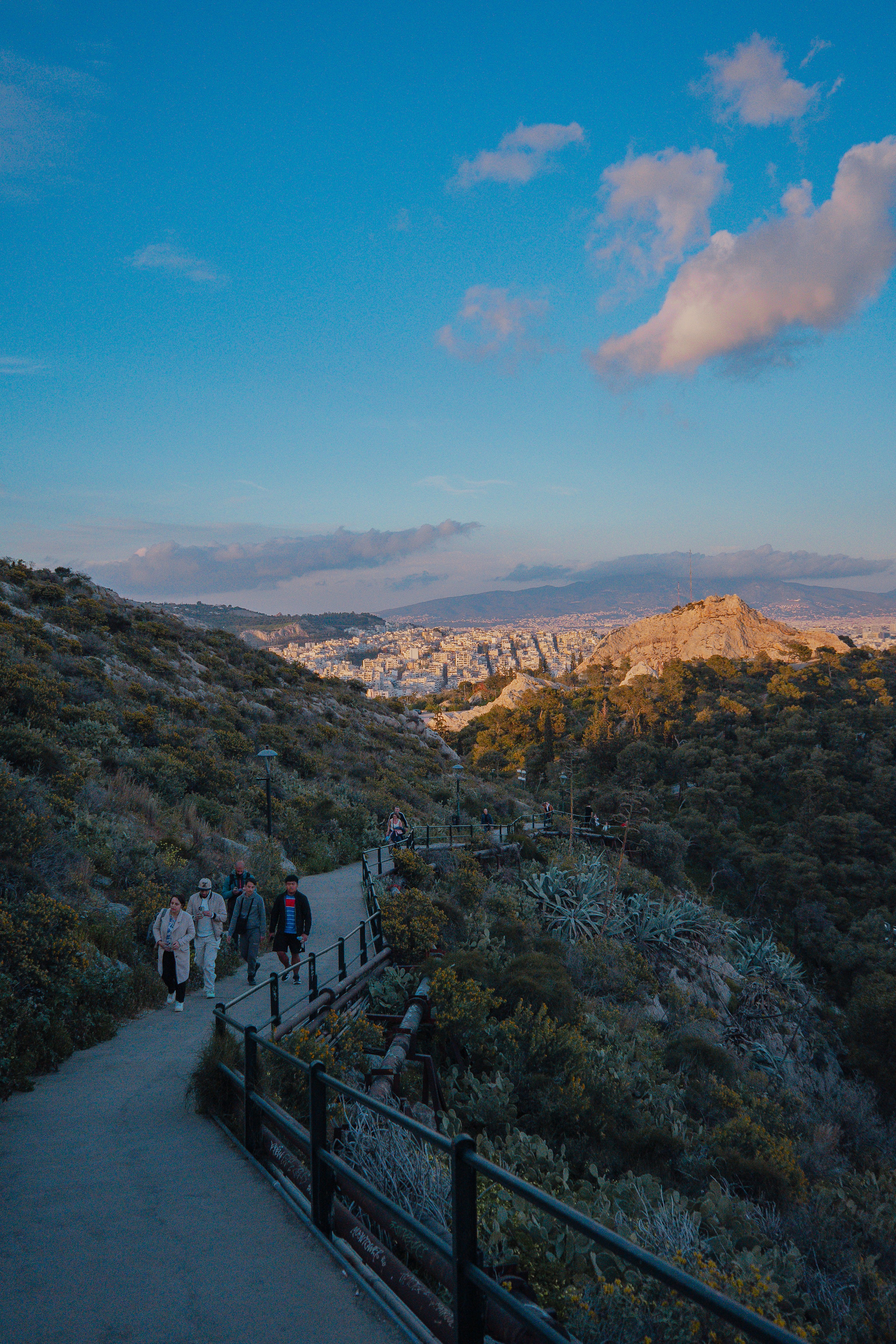 Pathway to the Vented Valley: A Climb Through Sunset Barcelona Hills