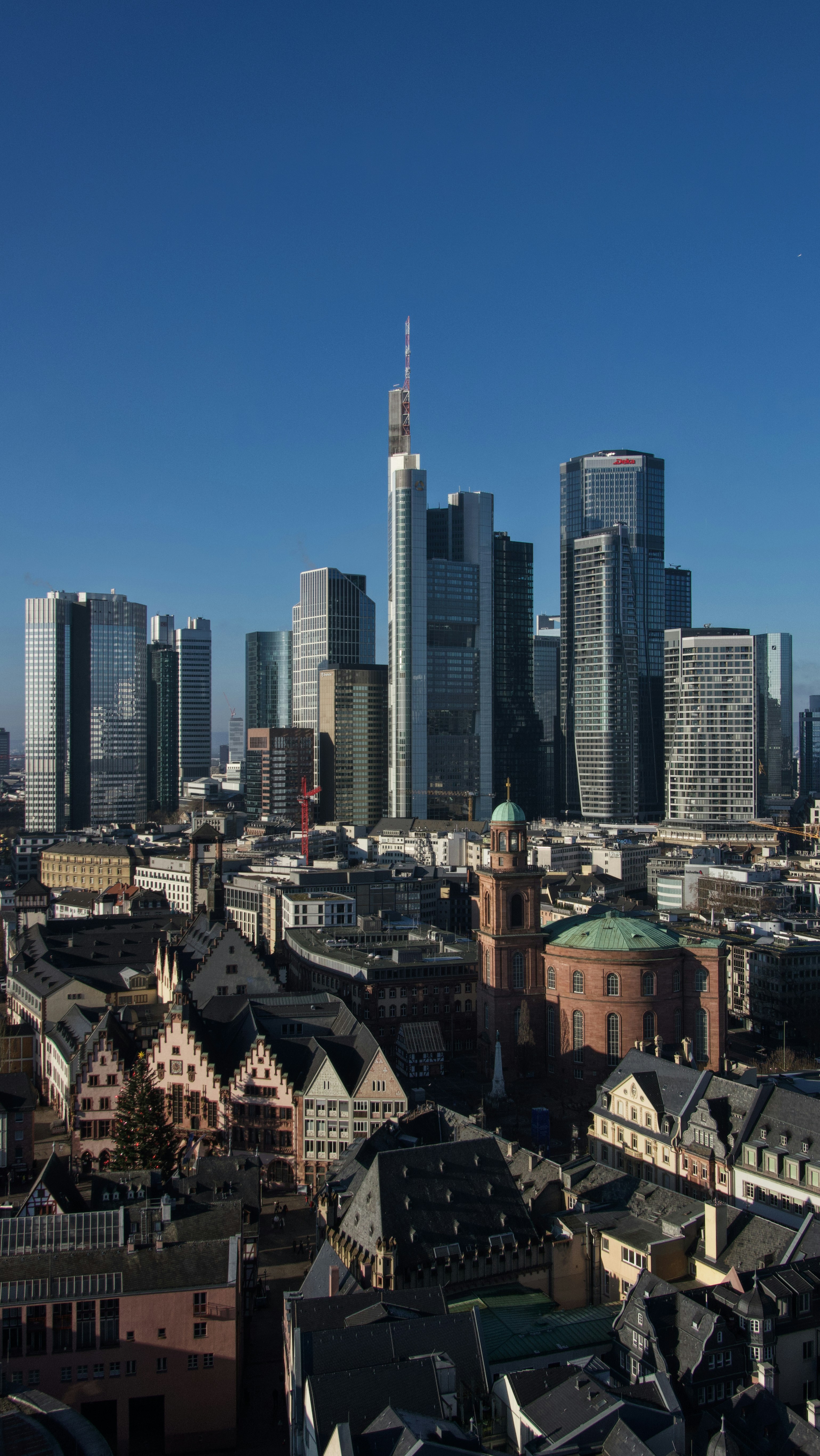 City Crown: A Skyline Converges Over Historic Rooftops