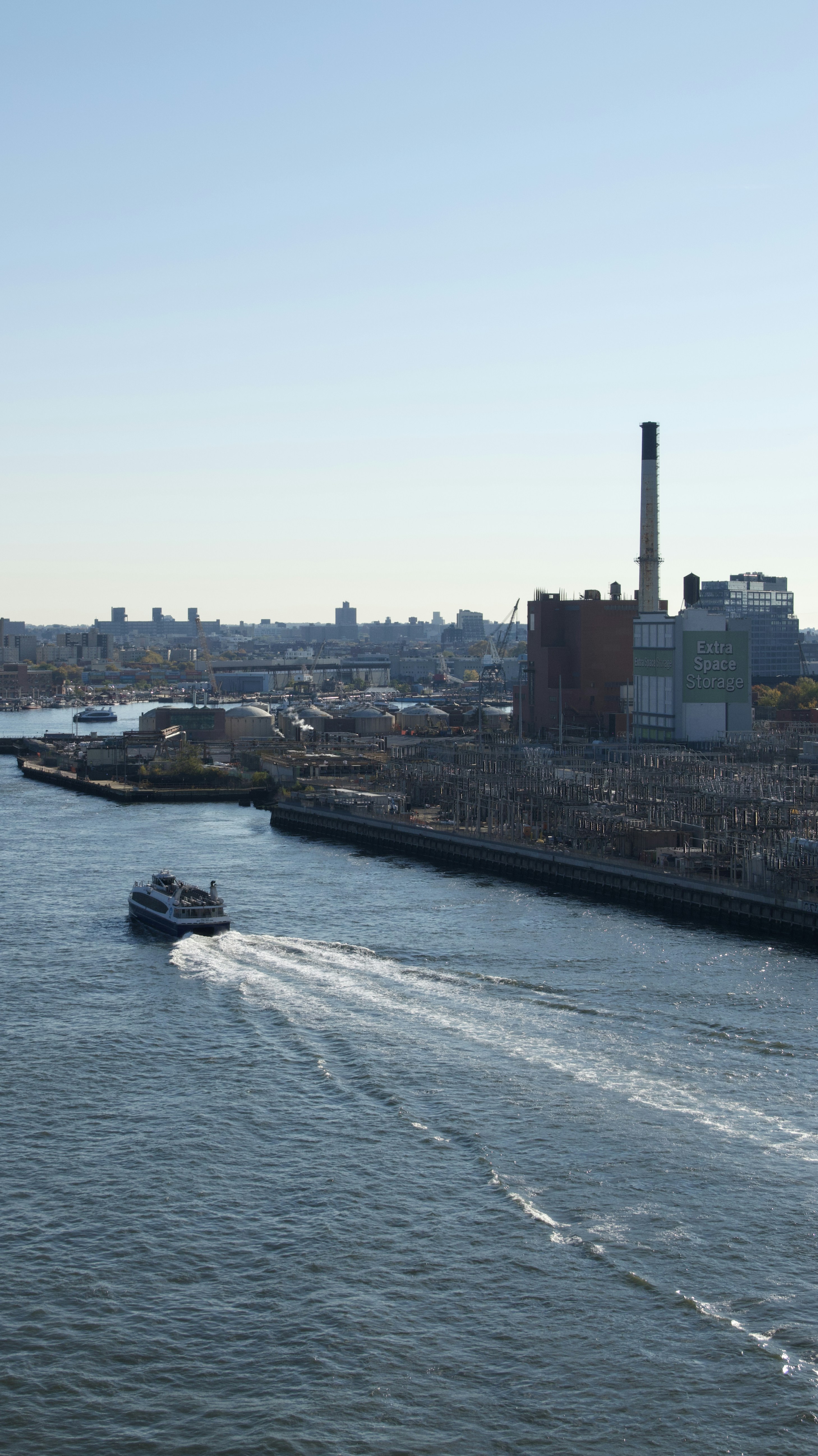 Industrial Waterfront in Soft Daylight