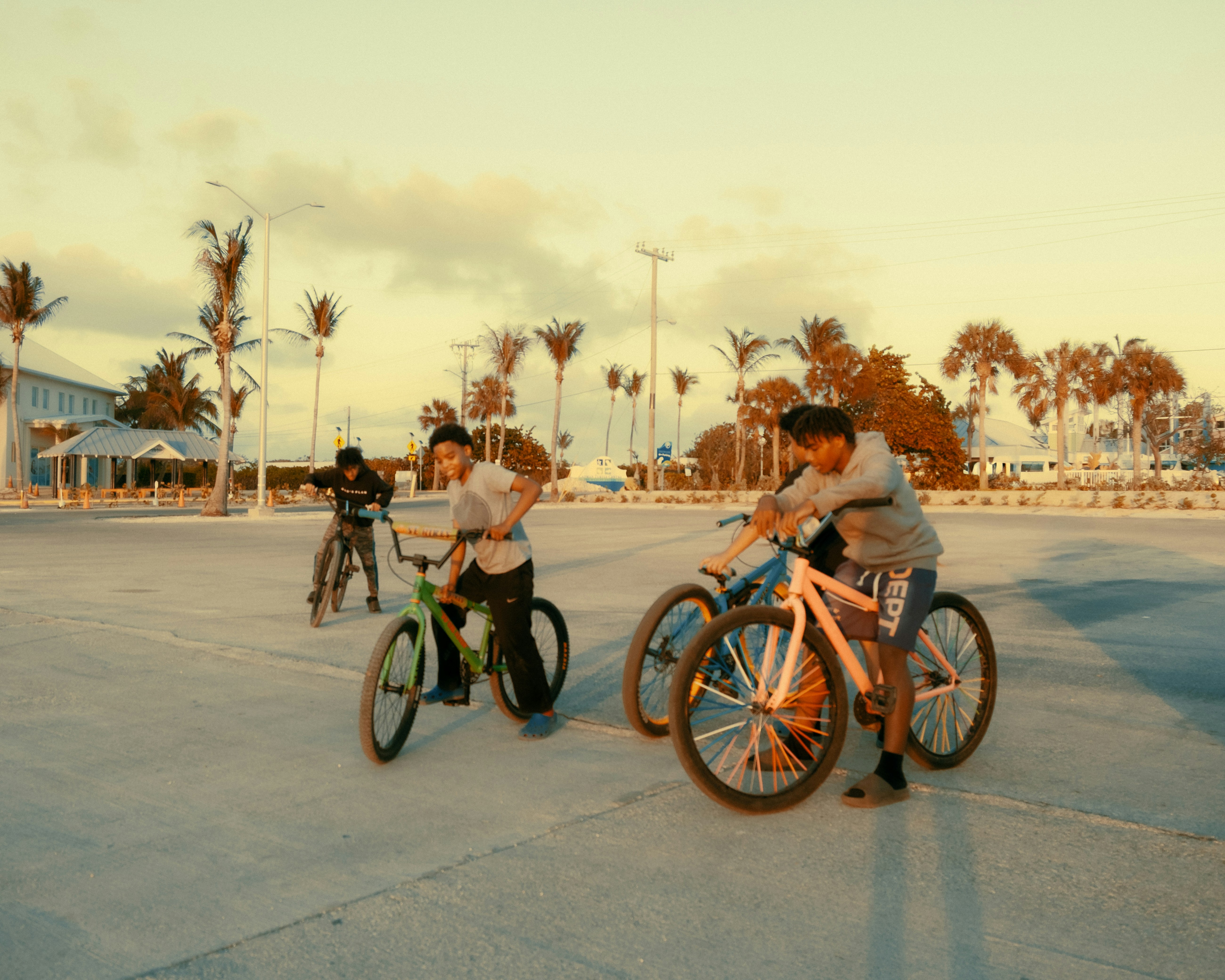 Beachside BMX Meetup at Golden Hour