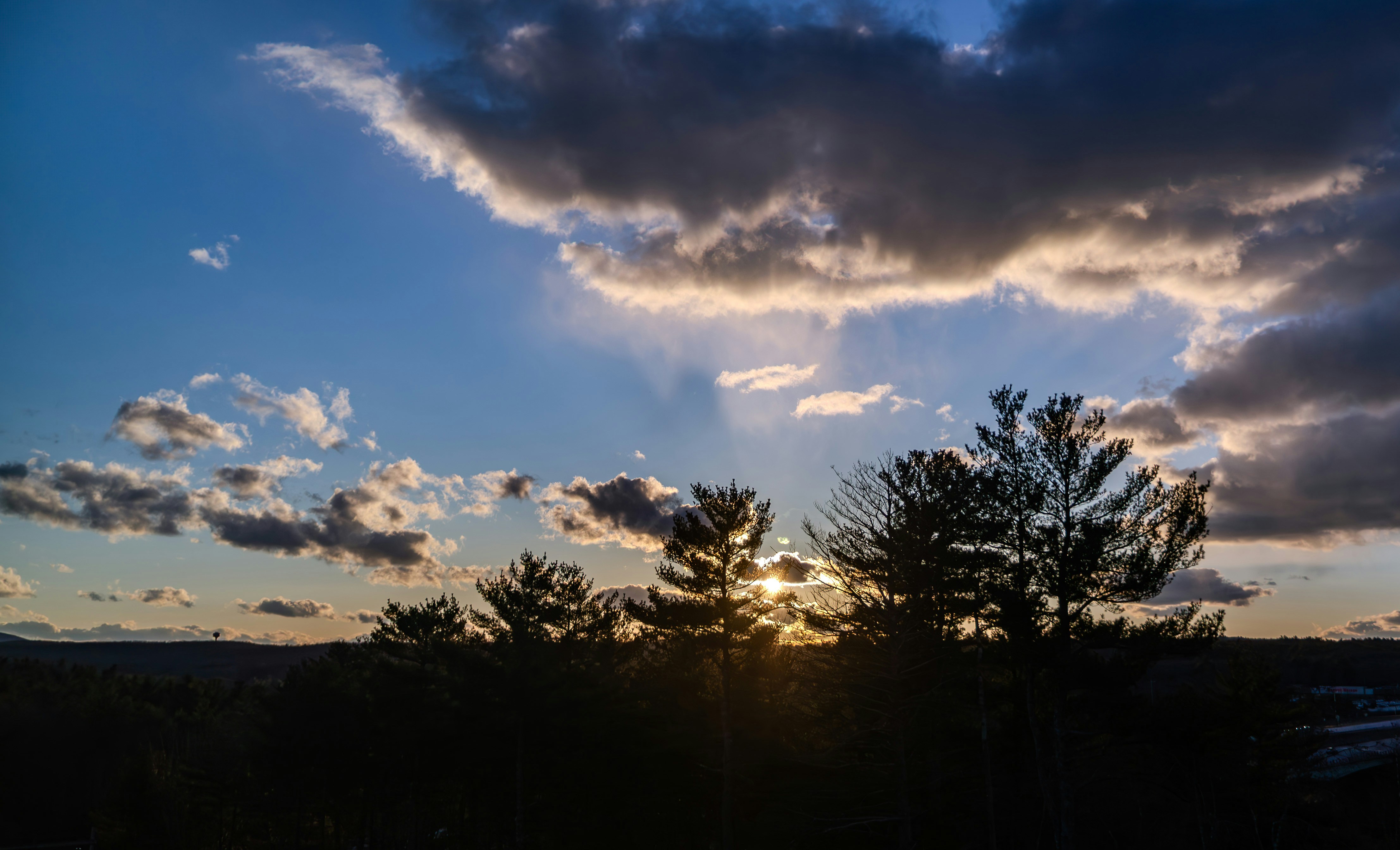 Sunlit Silhouette Over a Quiet Horizon