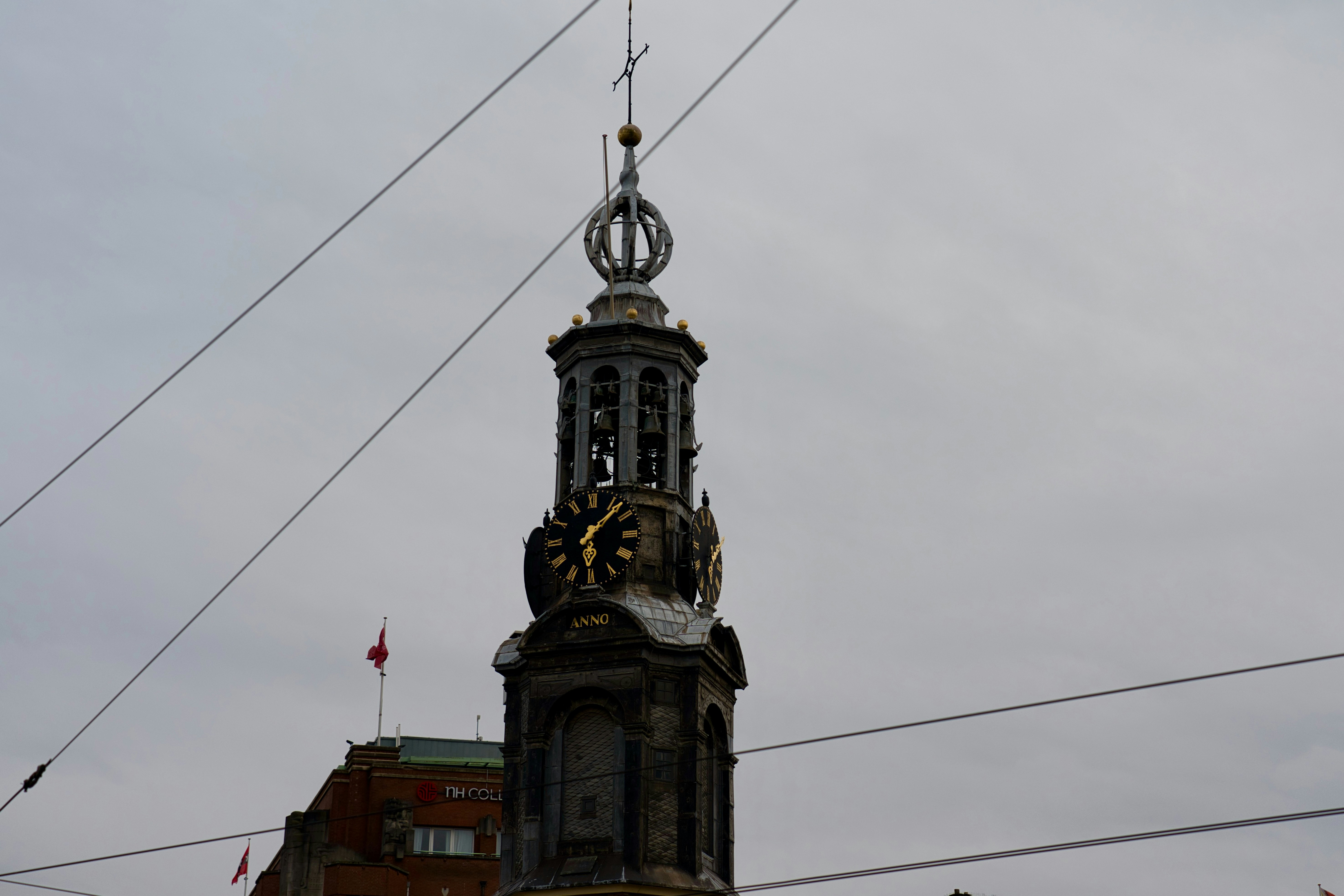 Clock Tower Sentinel over a Cityline
