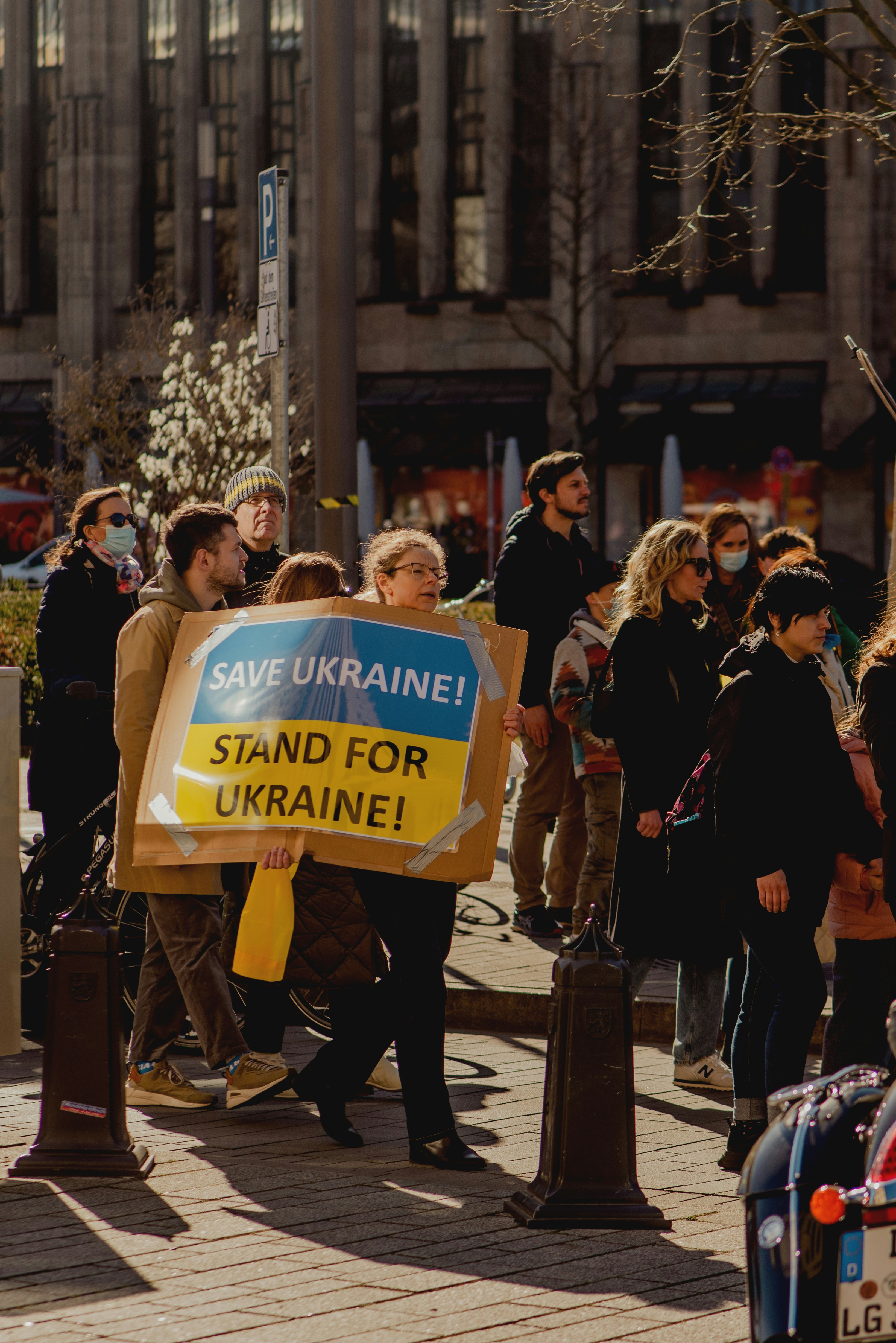 Signs of Solidarity: A Street Rally for Ukraine