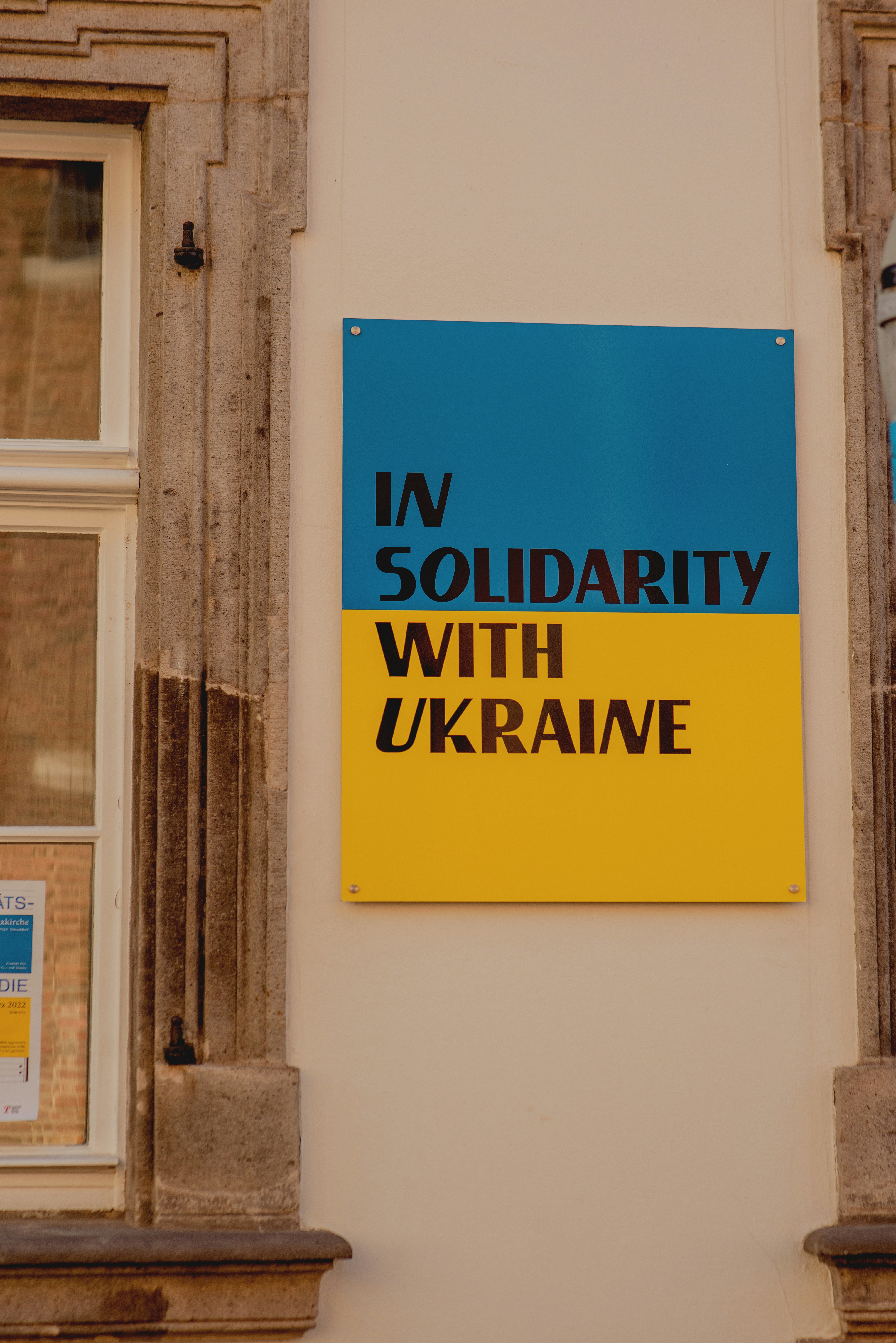 Solidarity in Bright Blue and Sunlit Yellow
