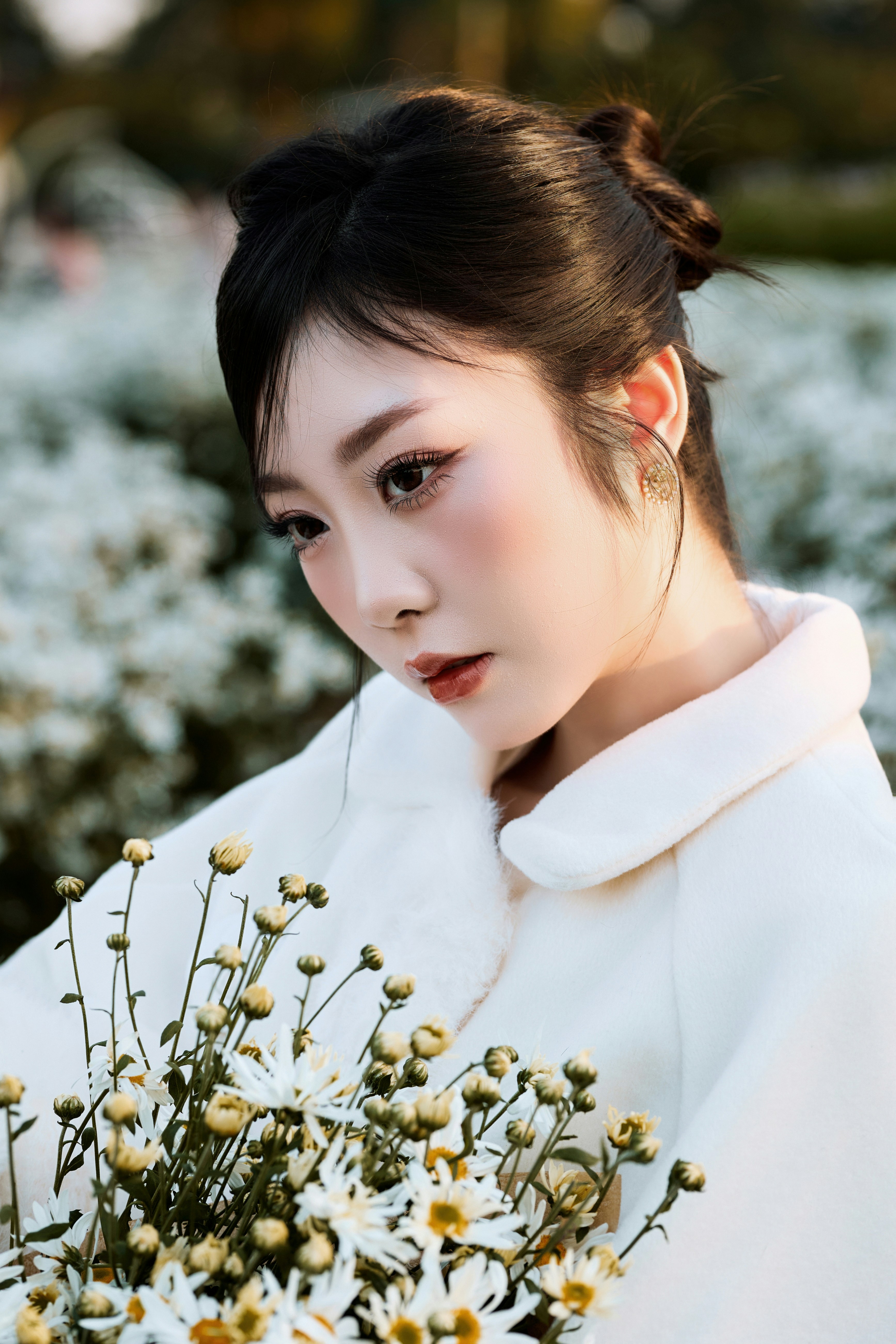 Quiet Grace Among White Gradients