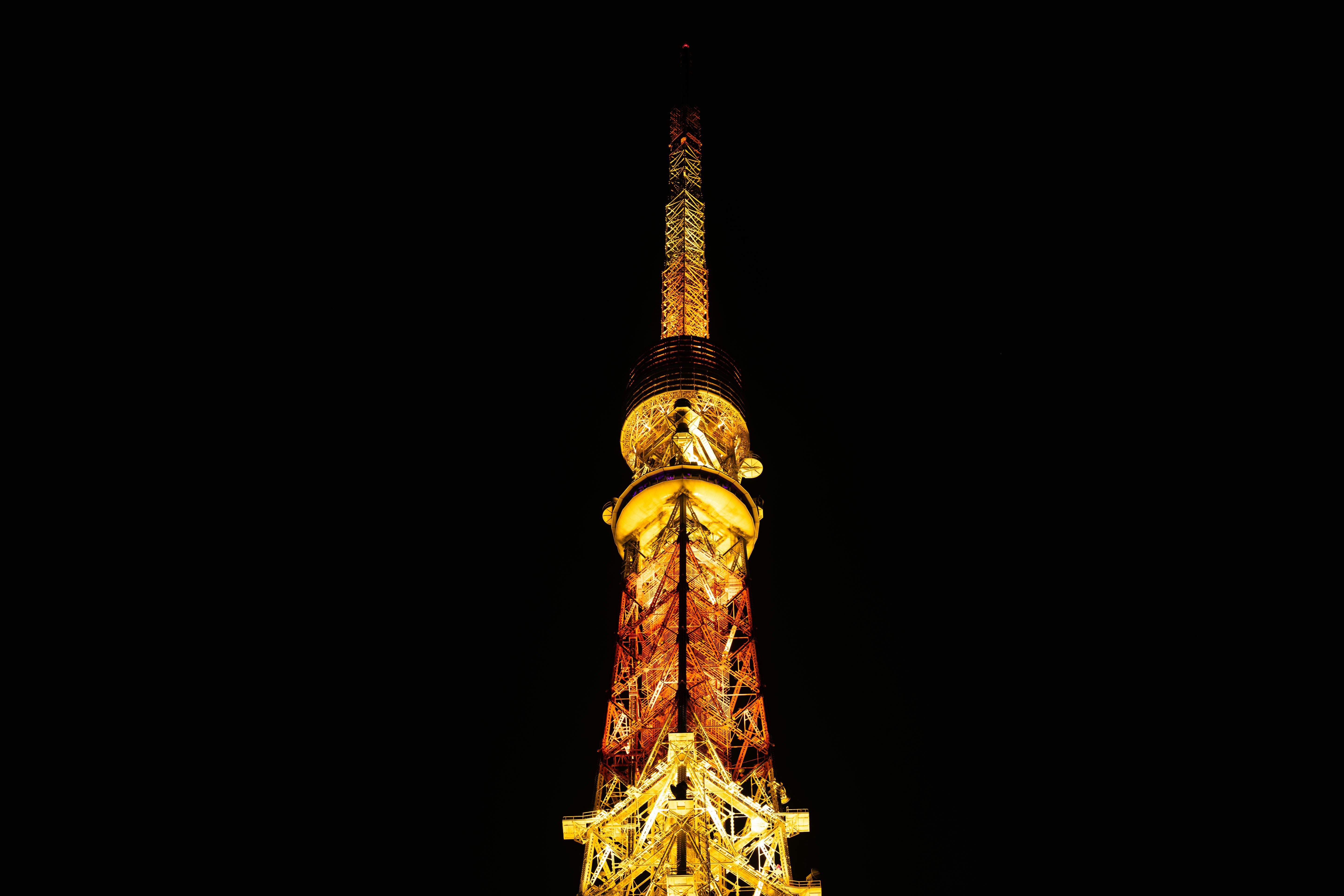 Nightfall Torch: Tokyo Tower Piercing the Dark