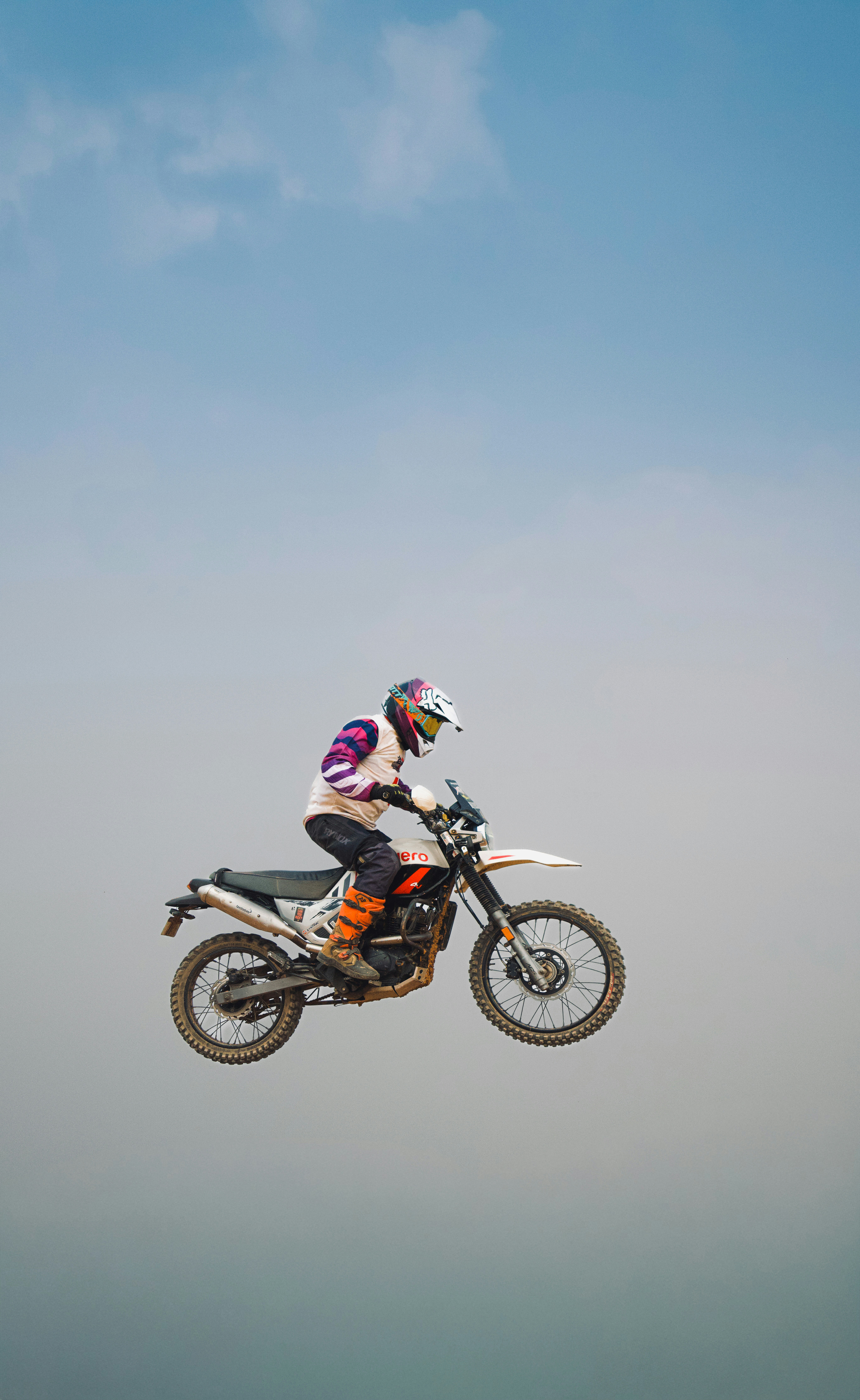 Midair Rider: A Moment of Grit and Glimpse