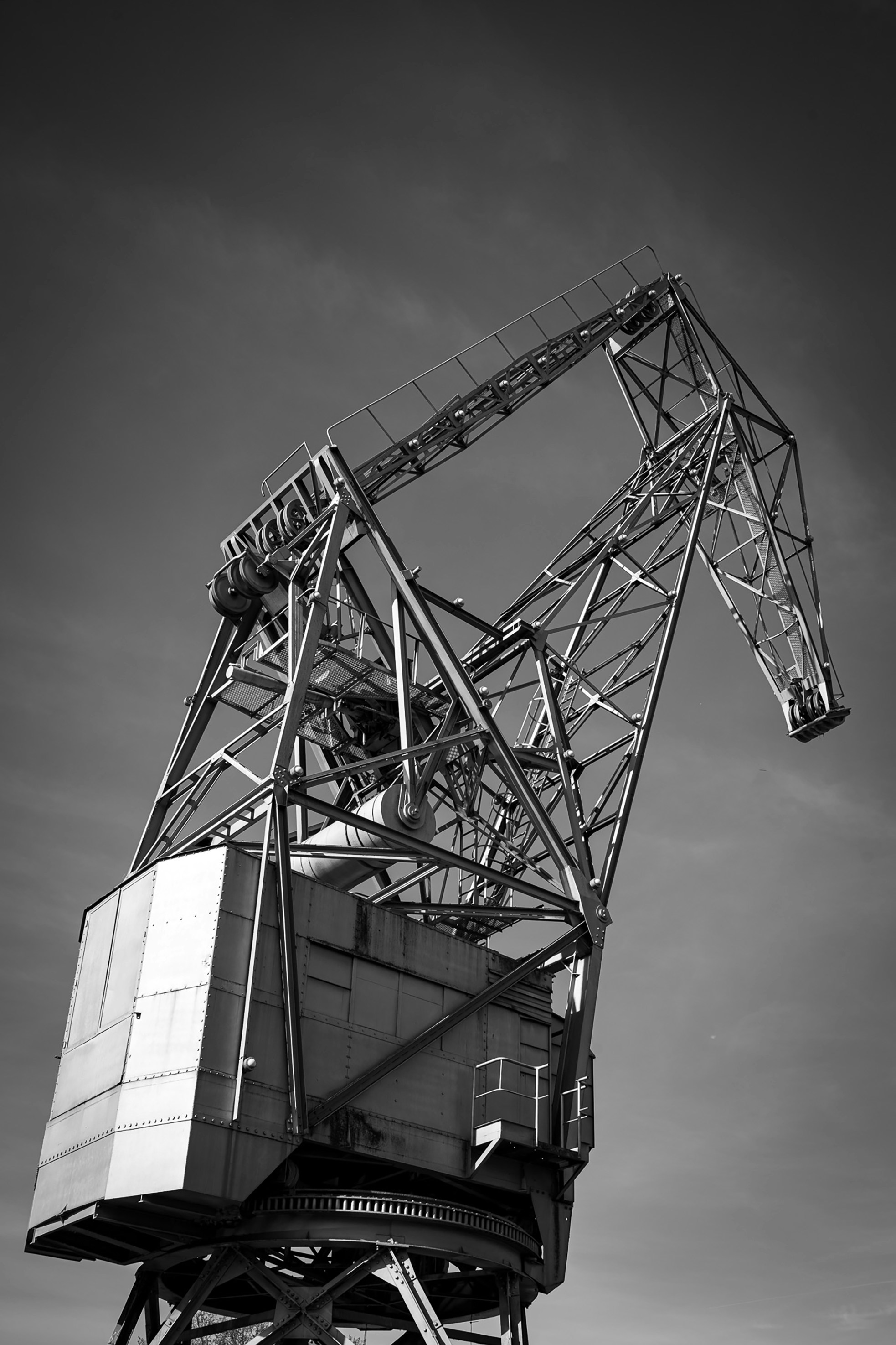 Gantry Crane Ascending into Steel Skies