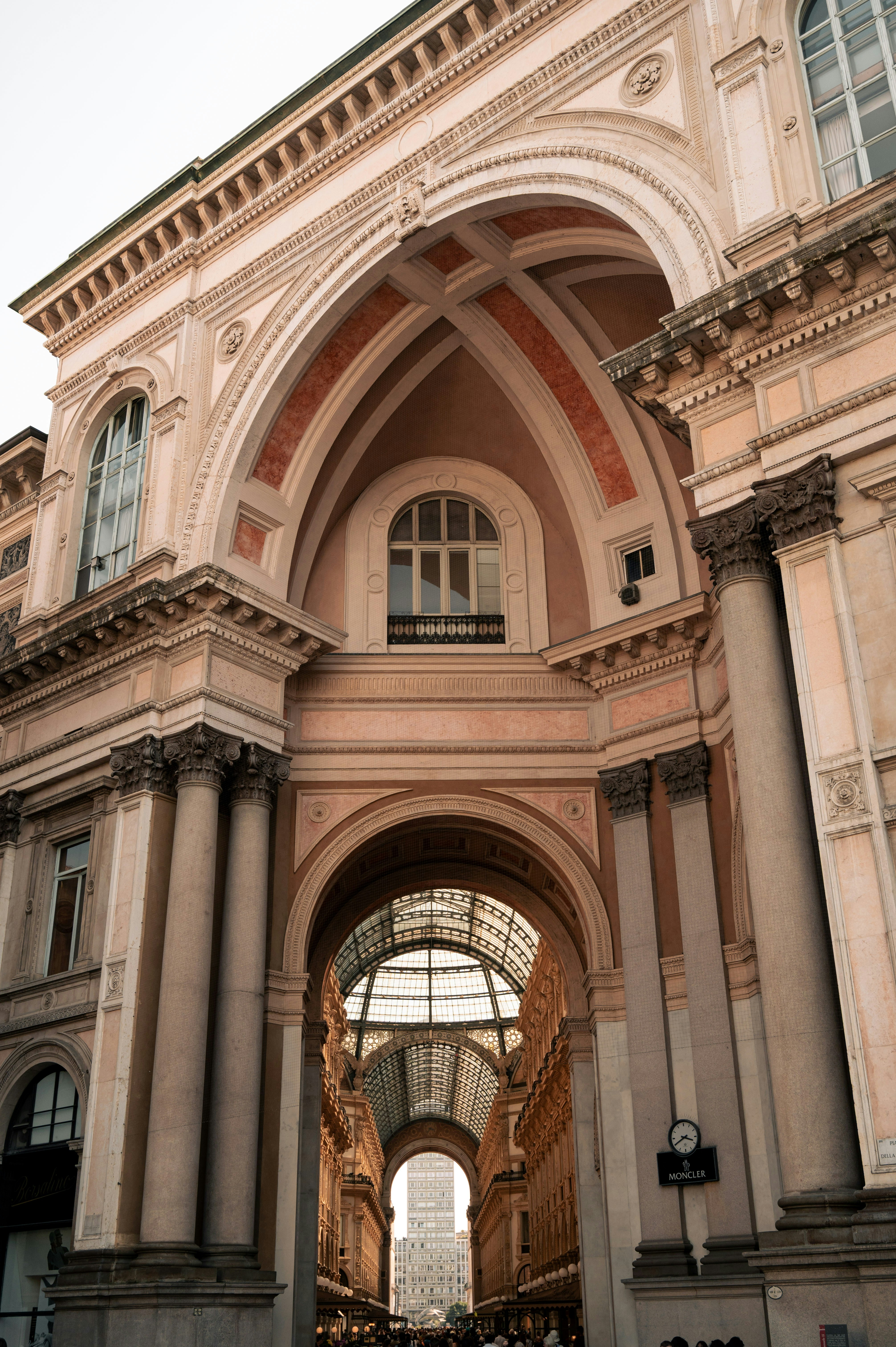 Archway of the Grand Arcade: Morning Light through a Classical Facade