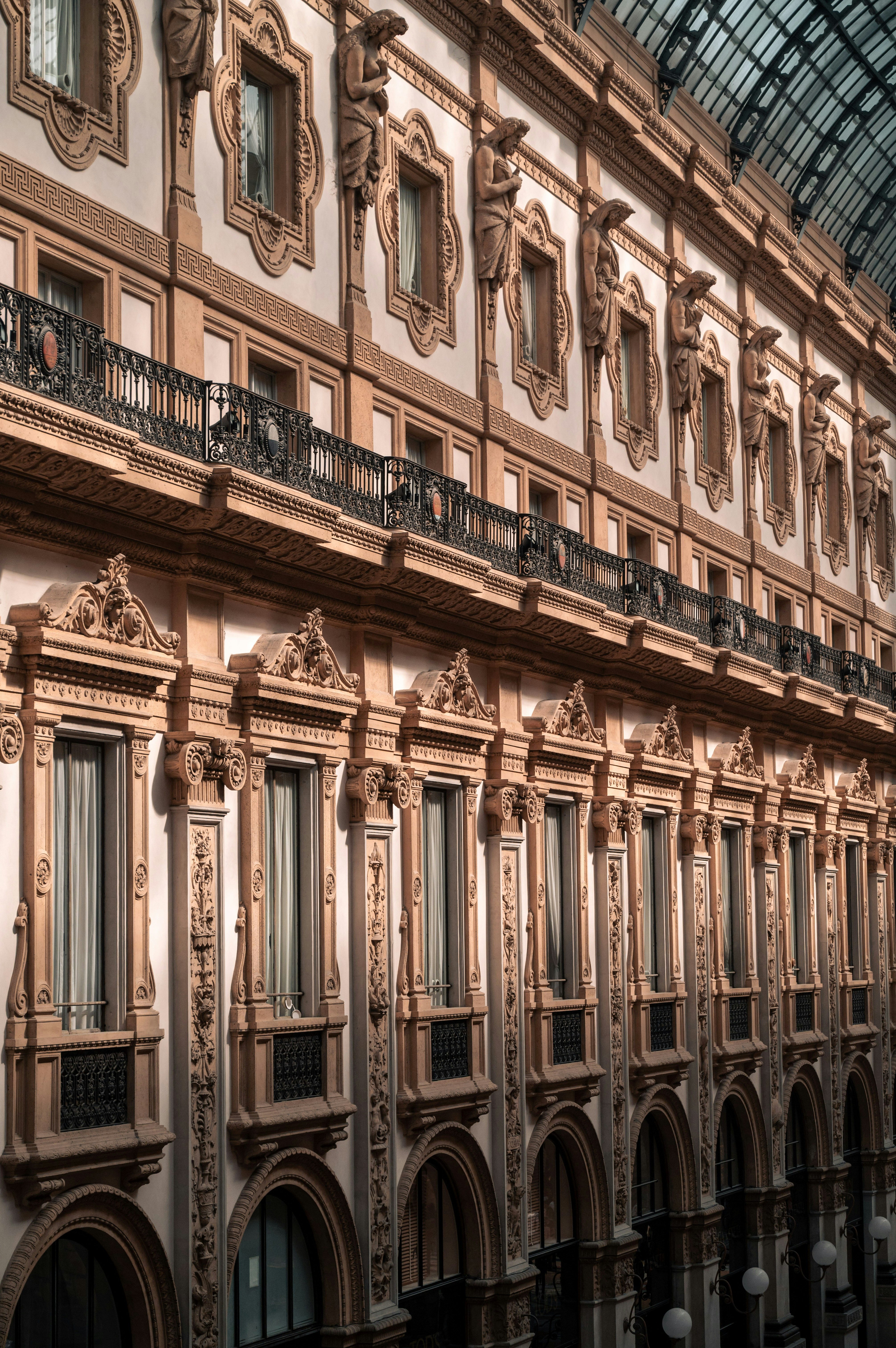 Ornate Facade in Warm Evening Light