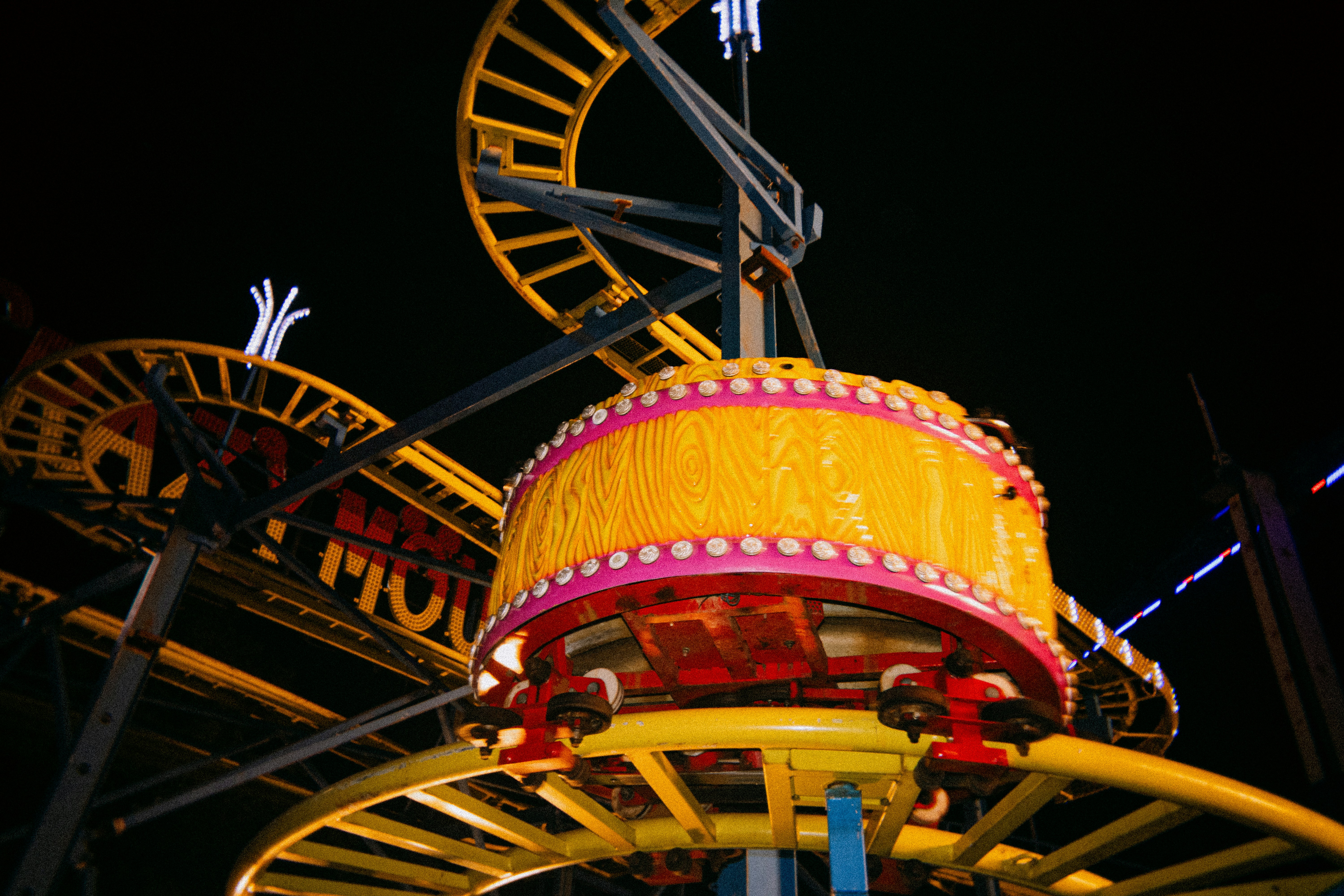 Spinning Carousel of Neon Circles