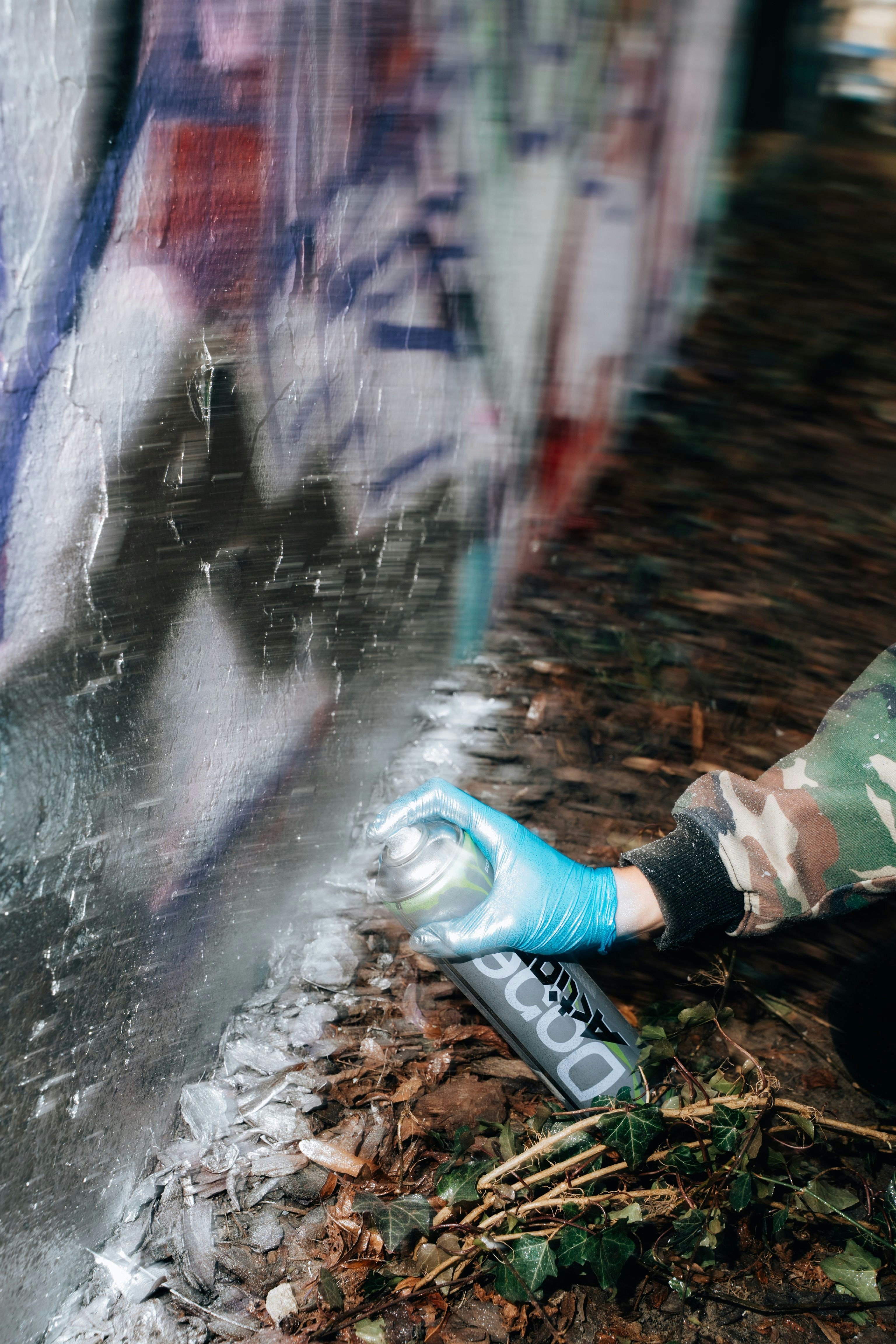 Spray Can Under Graffiti: A Glimpse of Urban Edge