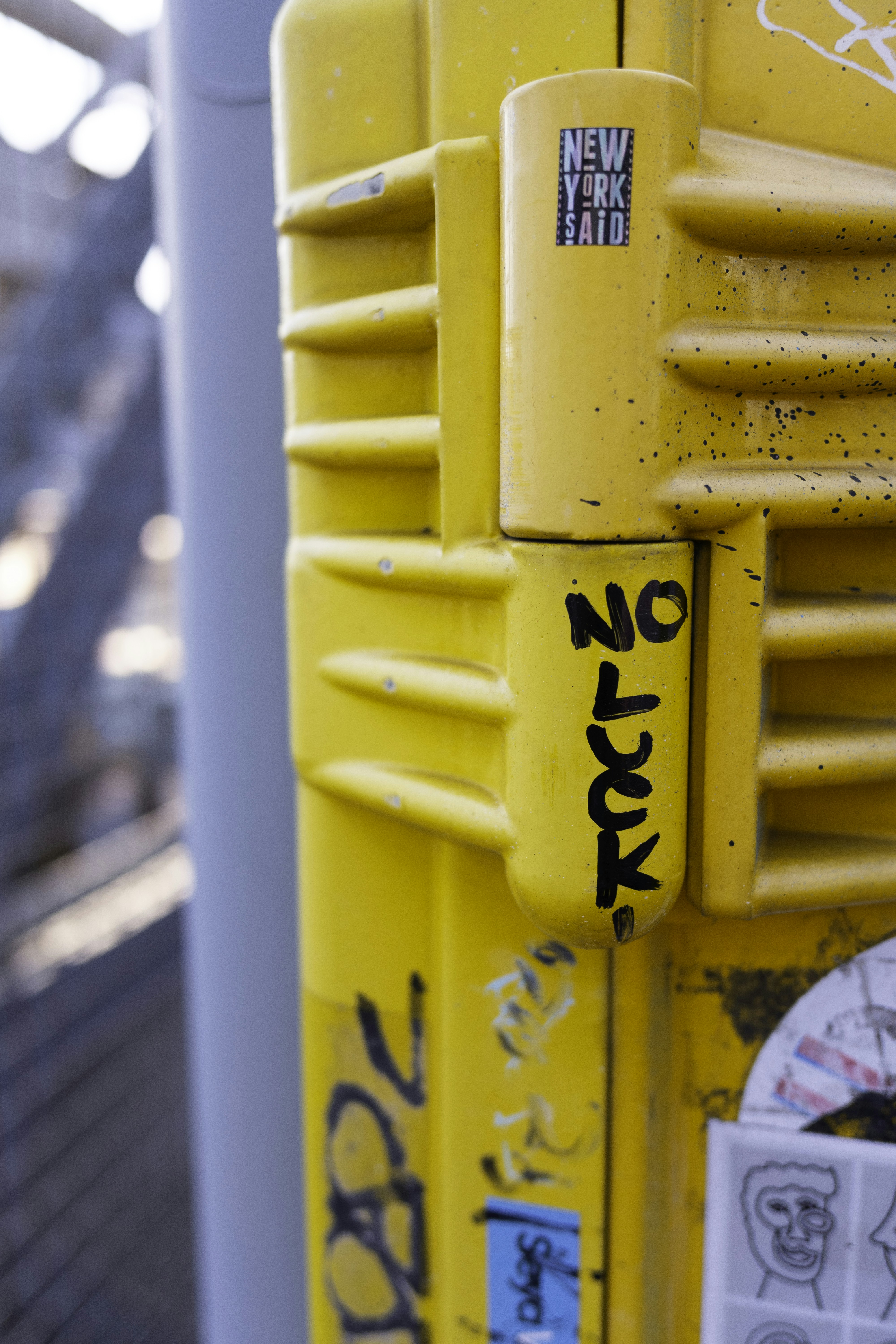 New York SaID: Neon Yellow Grip with Graffiti