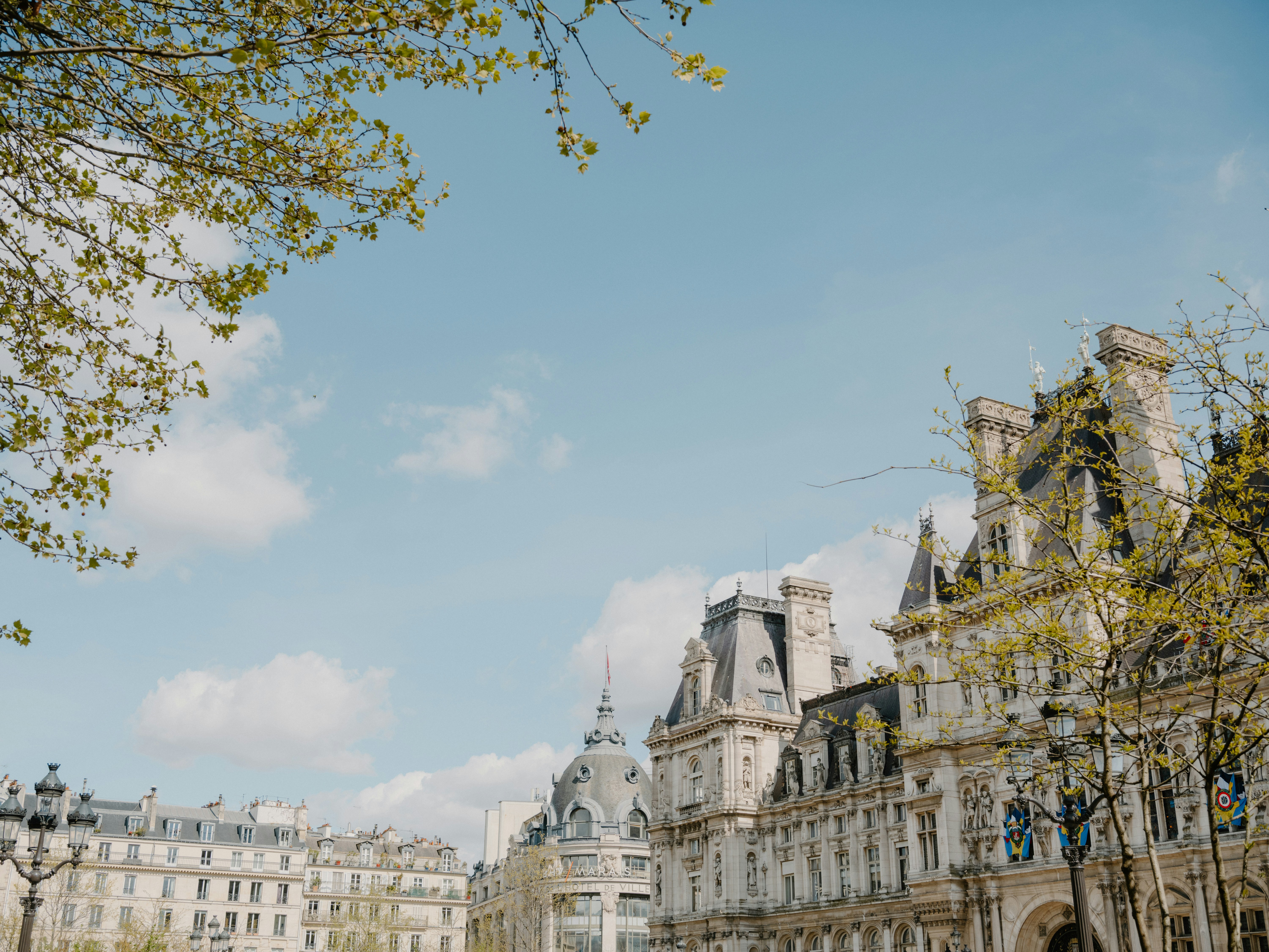 Coveted Facade Vista: Parisian Street with Historic Architecture