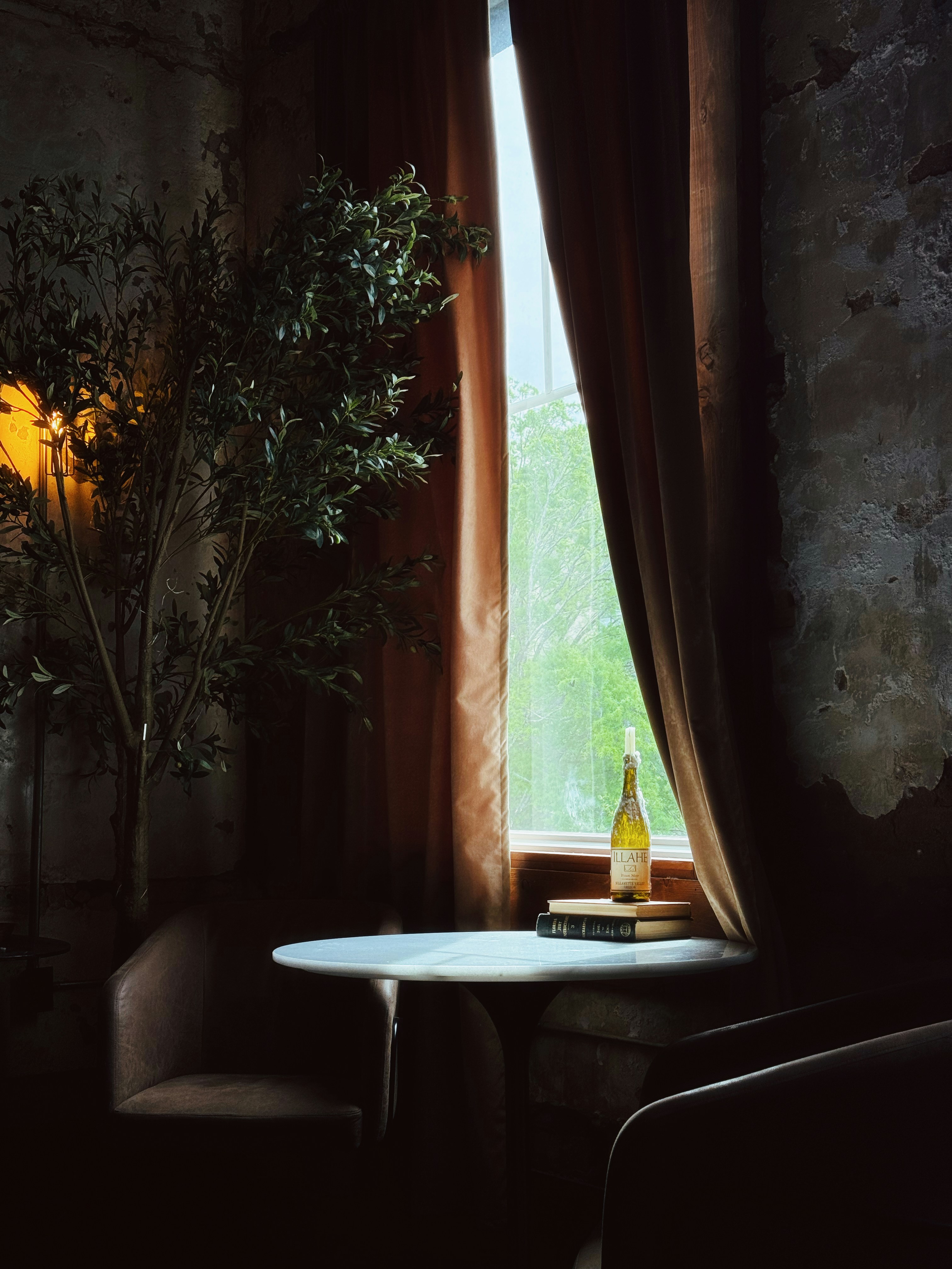 Sunlit Bottled Stillness by the Window