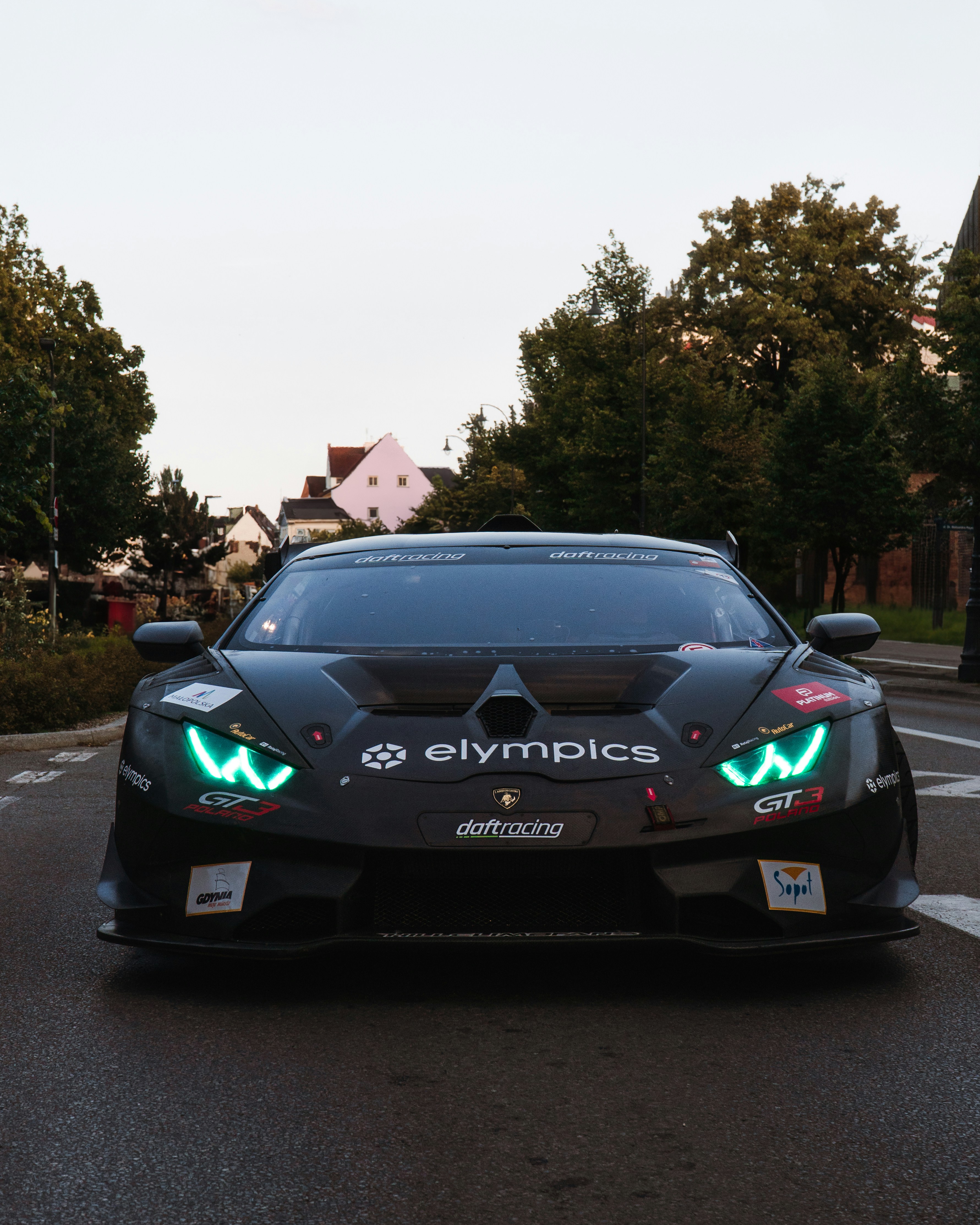 Front-Row Thunder: A Neon-Accented GT Stare