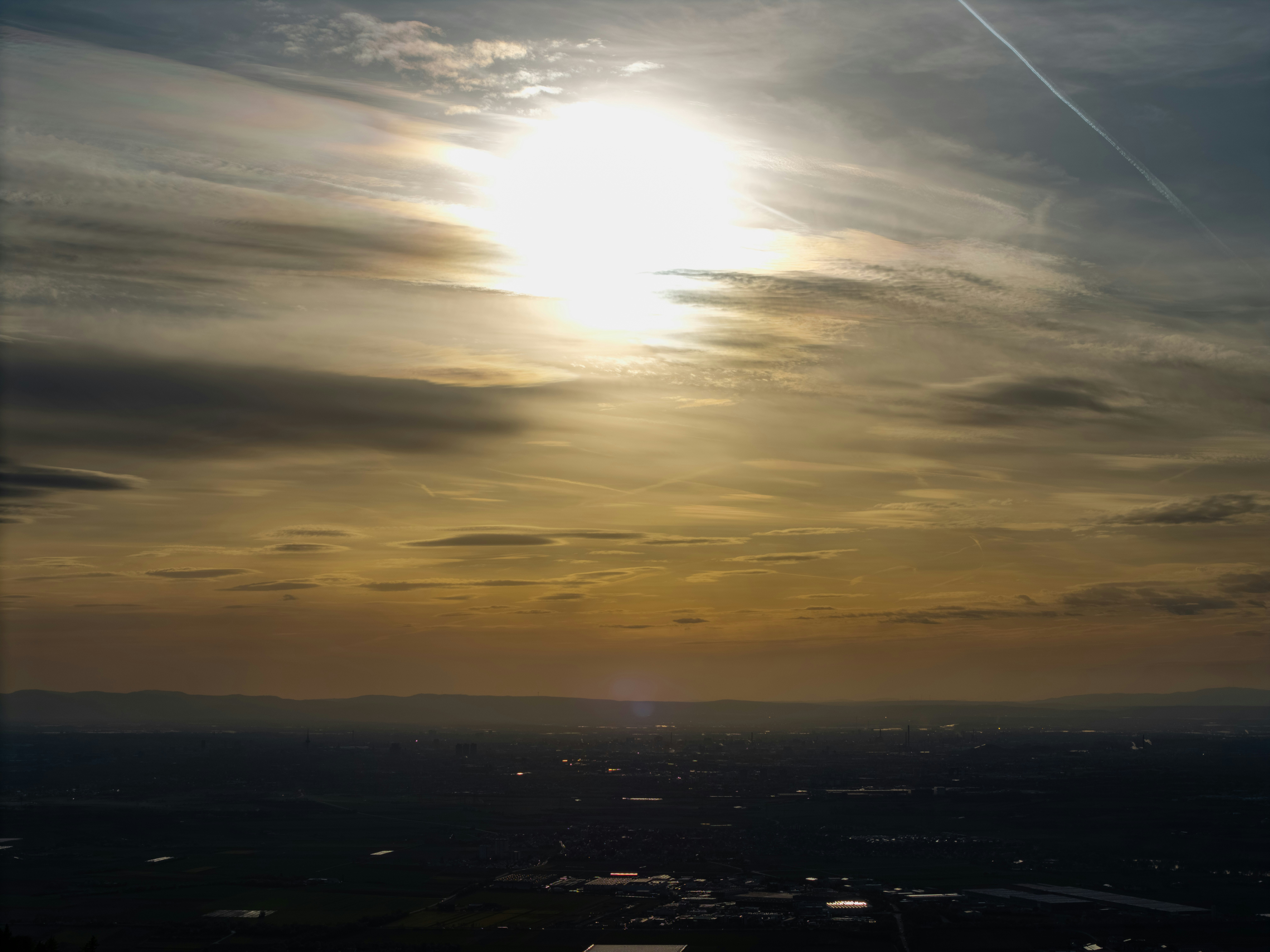 Sunburst Over a Quiet Horizon