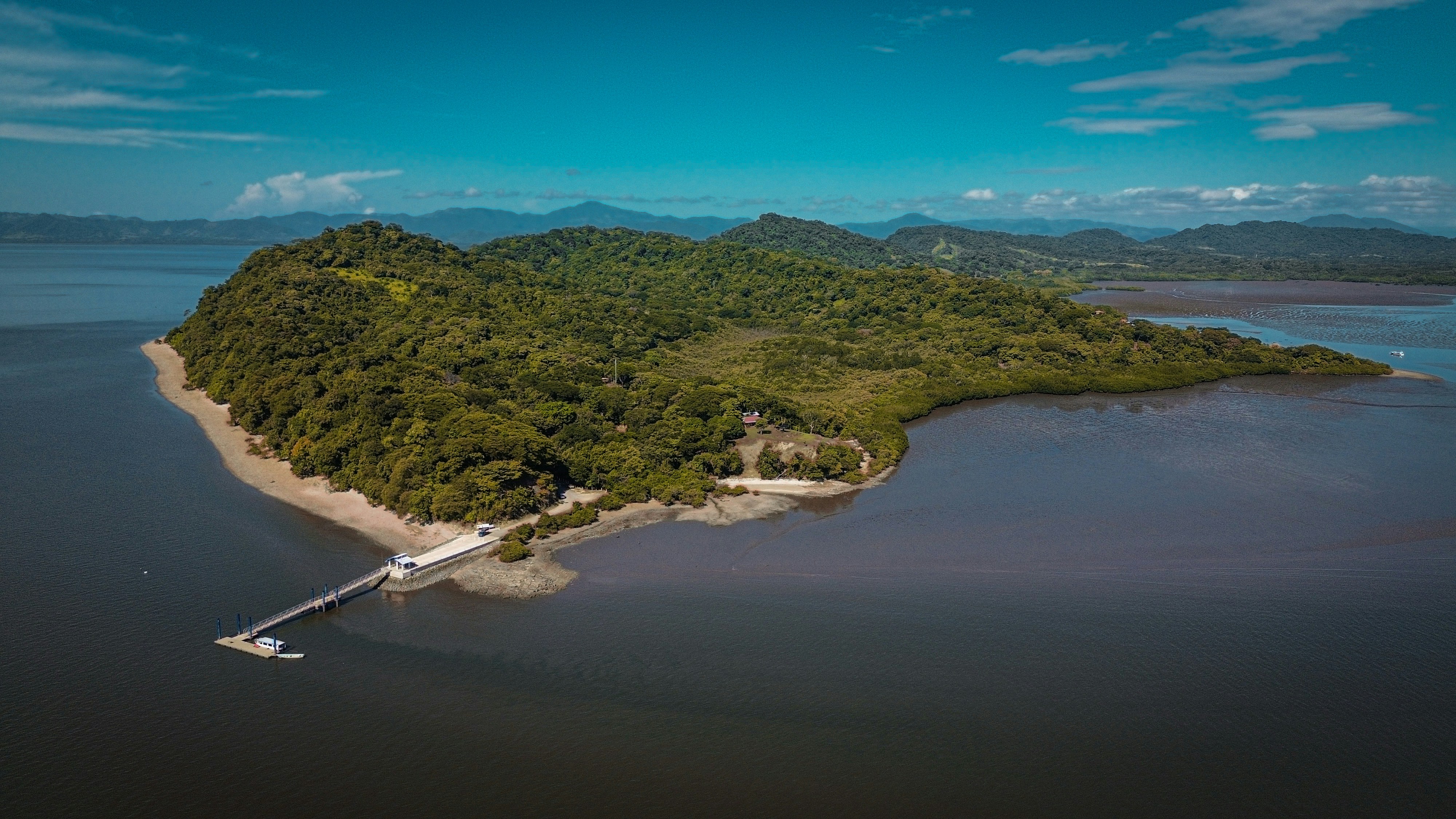 Isolated Island Crowned by Green Canopy