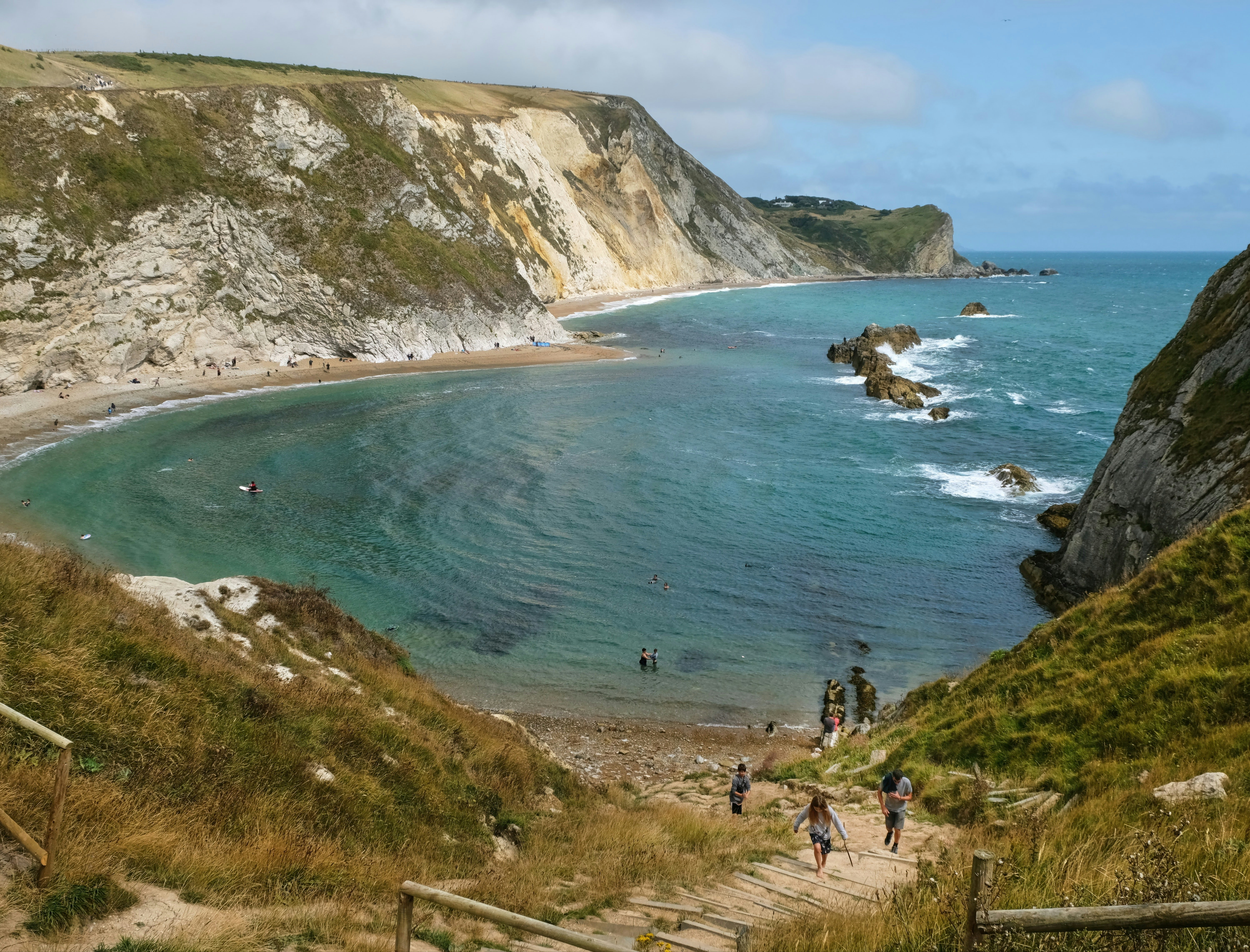 Clifftop Path to a Sunny Cove