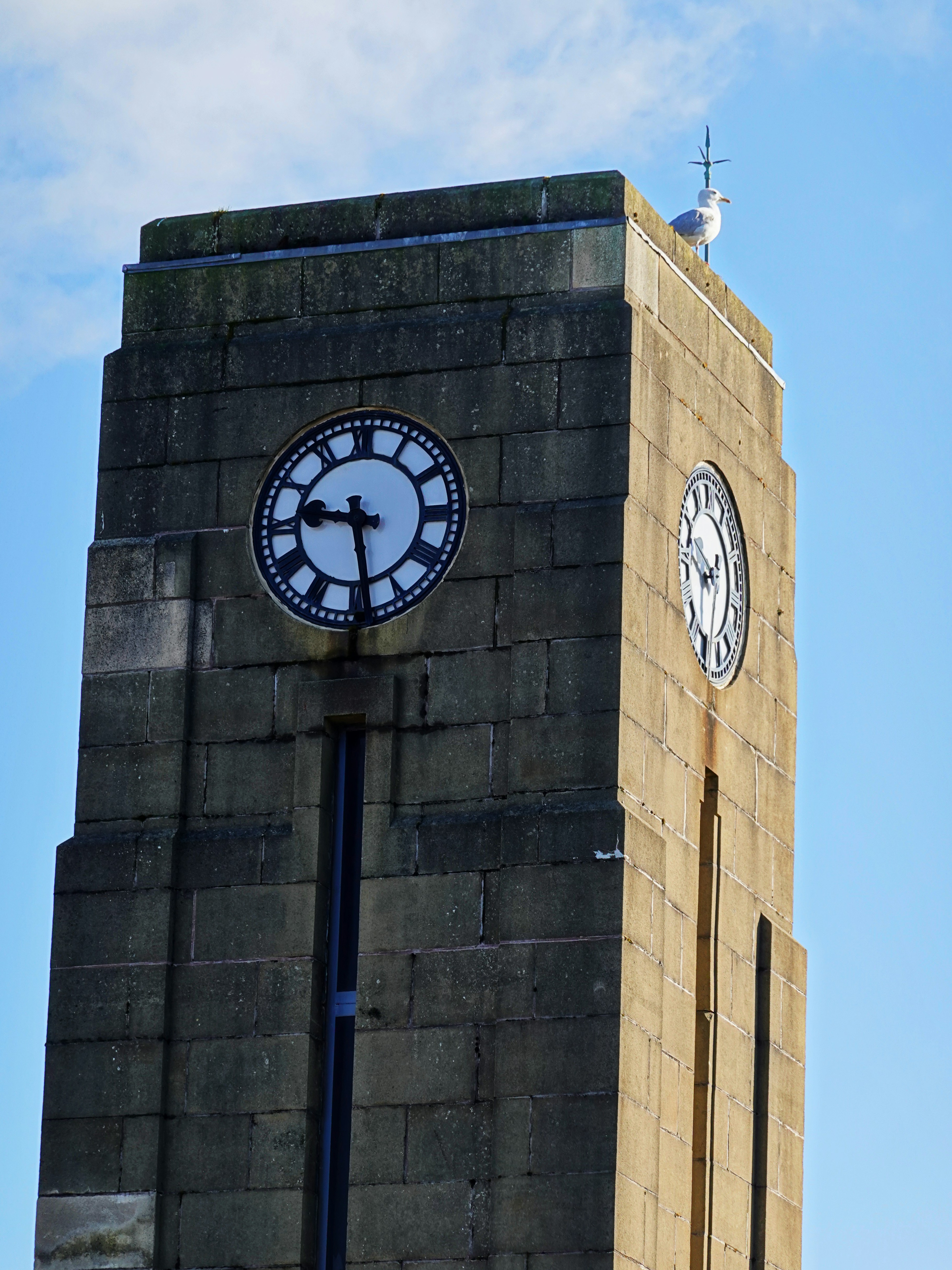 Clock Tower Rising Against a Clear Sky