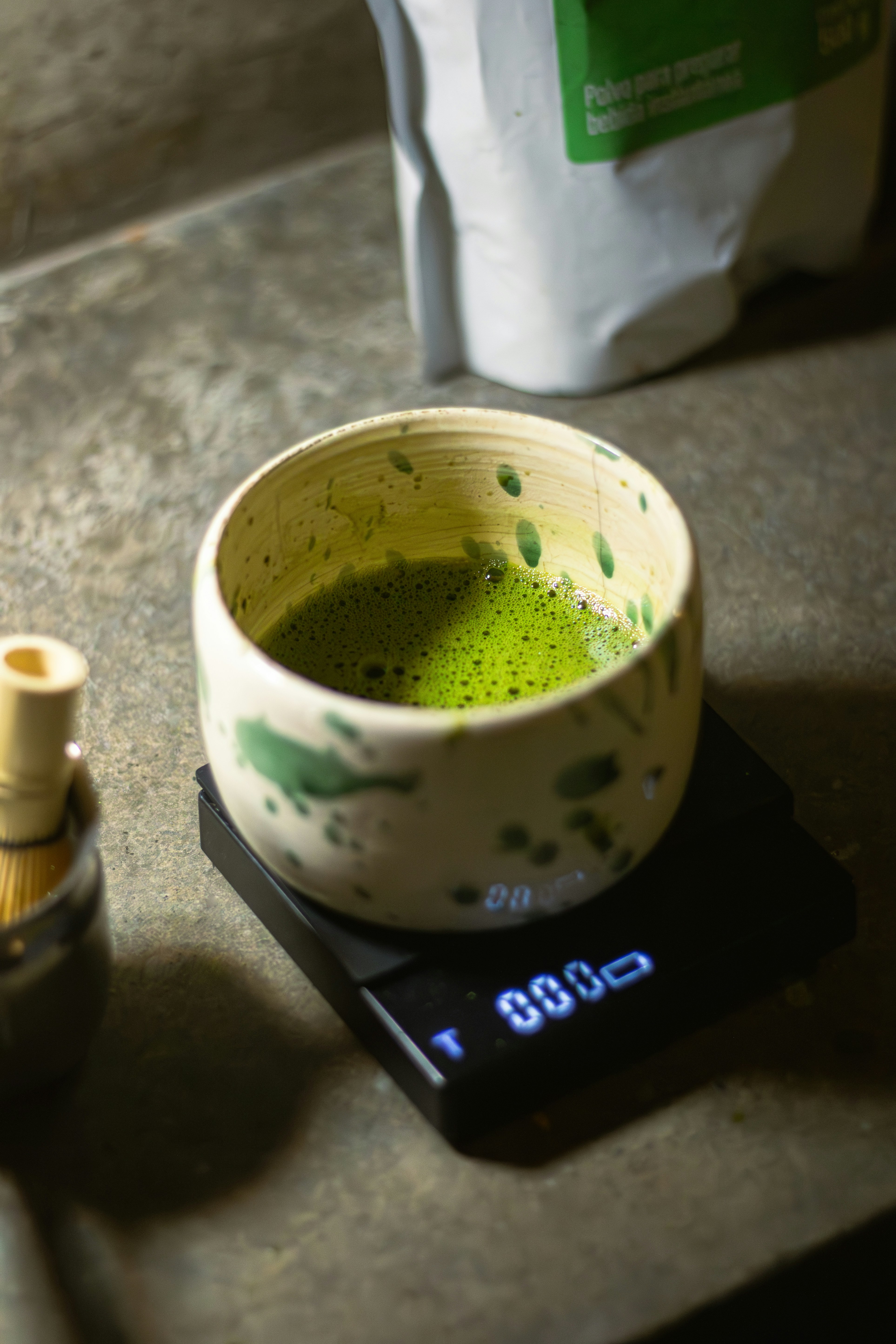 Green Froth on a Cerulean Scale