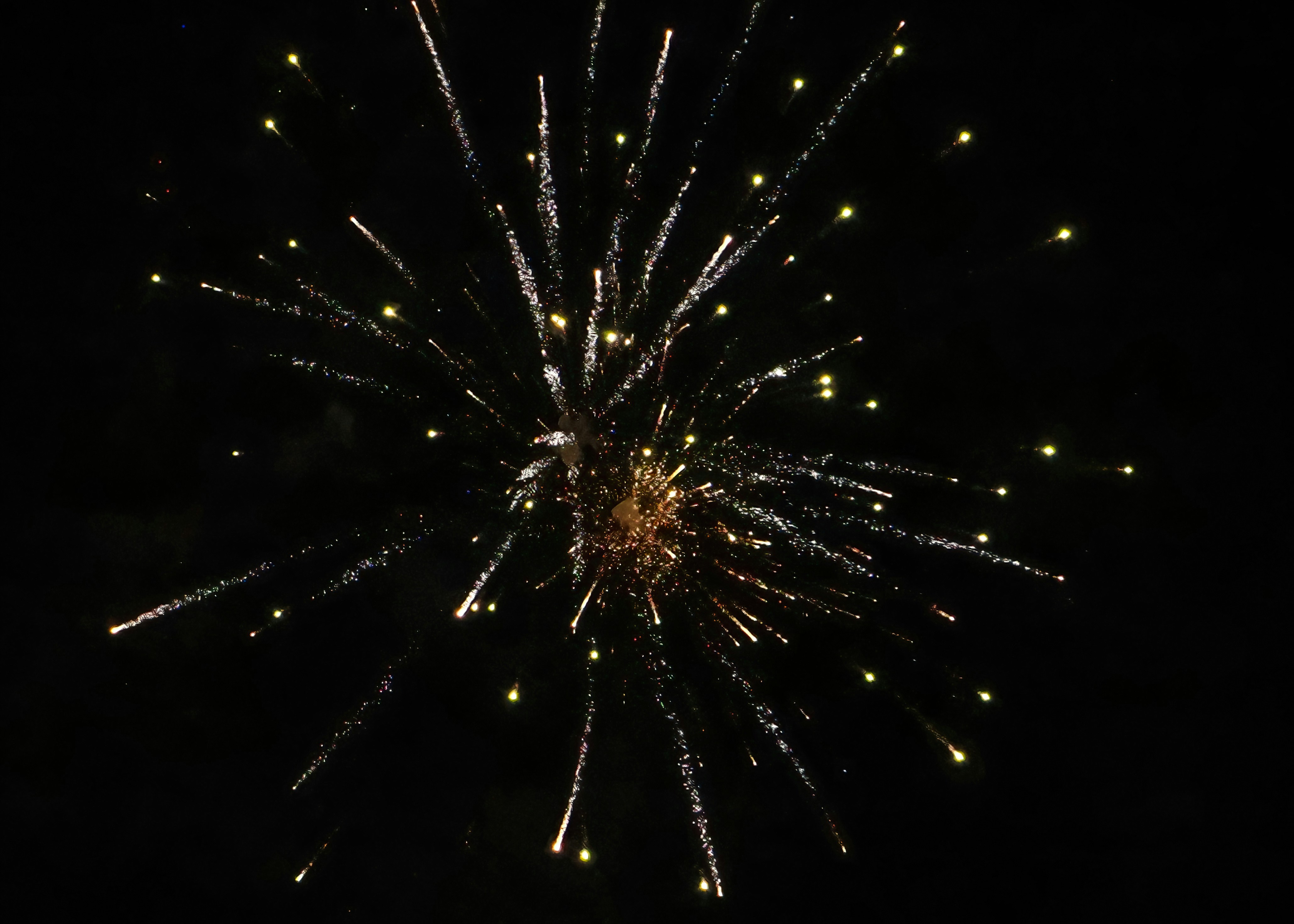 Orbital Burst: Night Sky Ignition at Center Stage