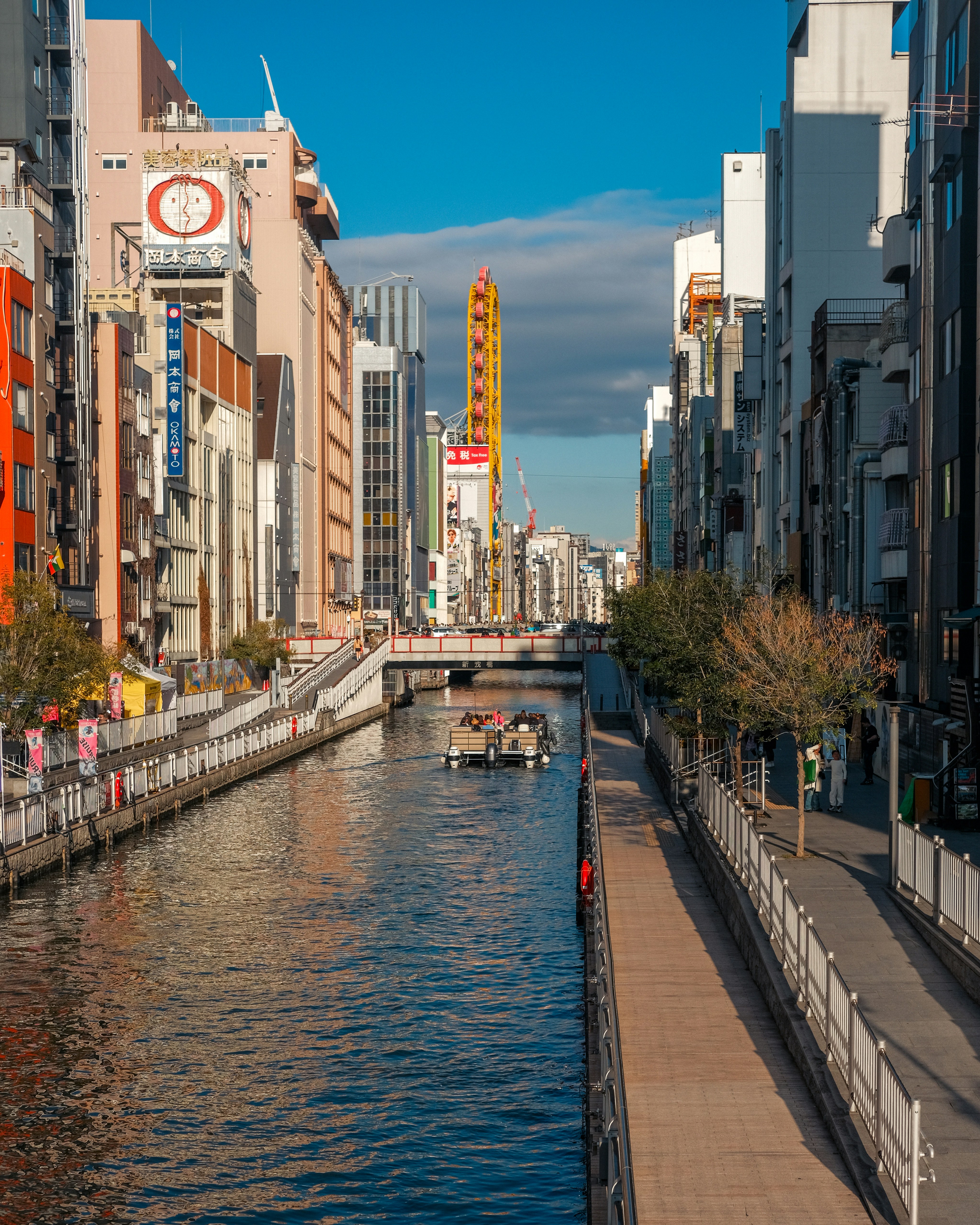 Canal Boulevard: Cityscape Channel Through a Busy Street
