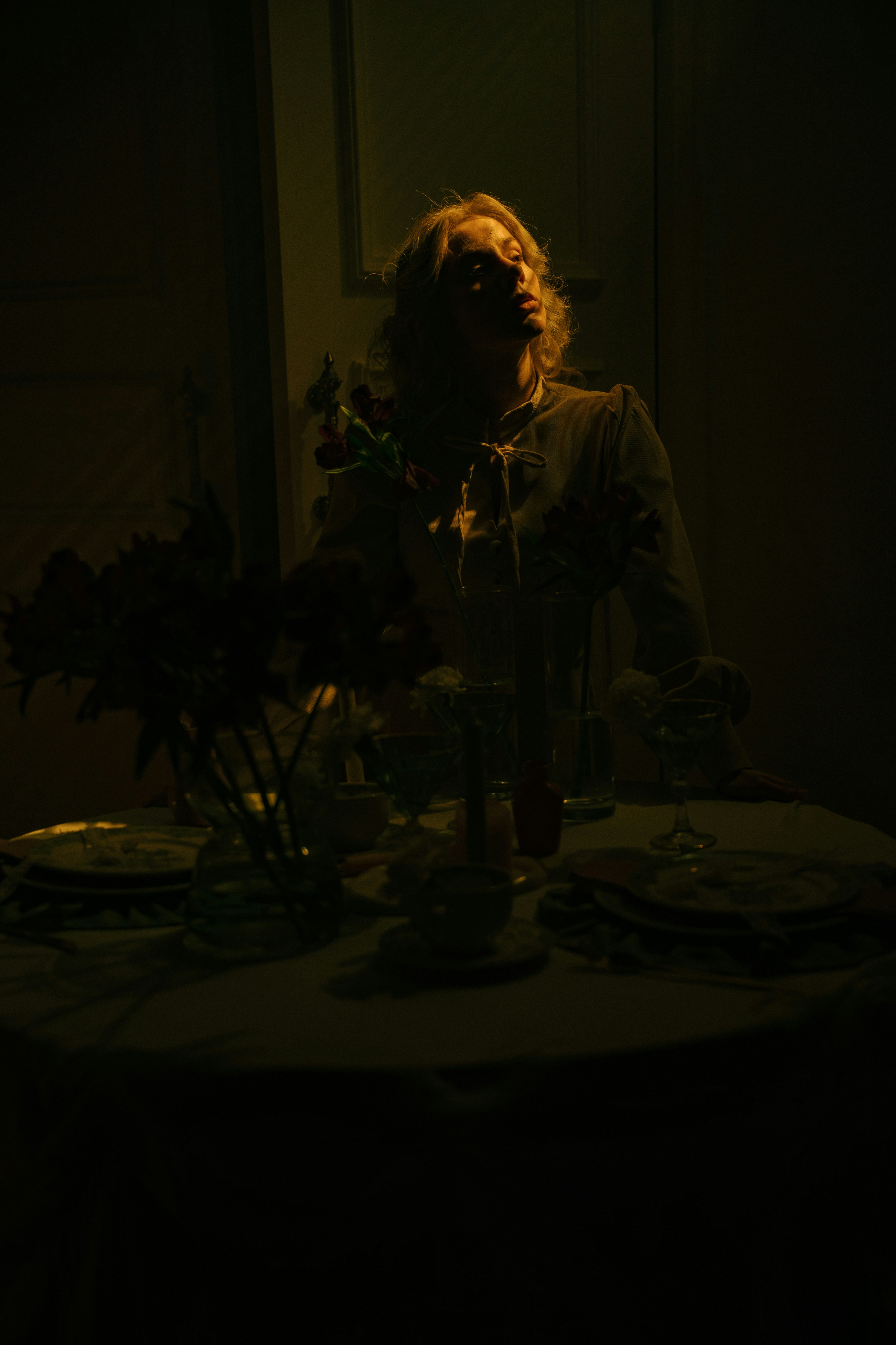 Hushed Gala: A Silent Portrait by Candlelight