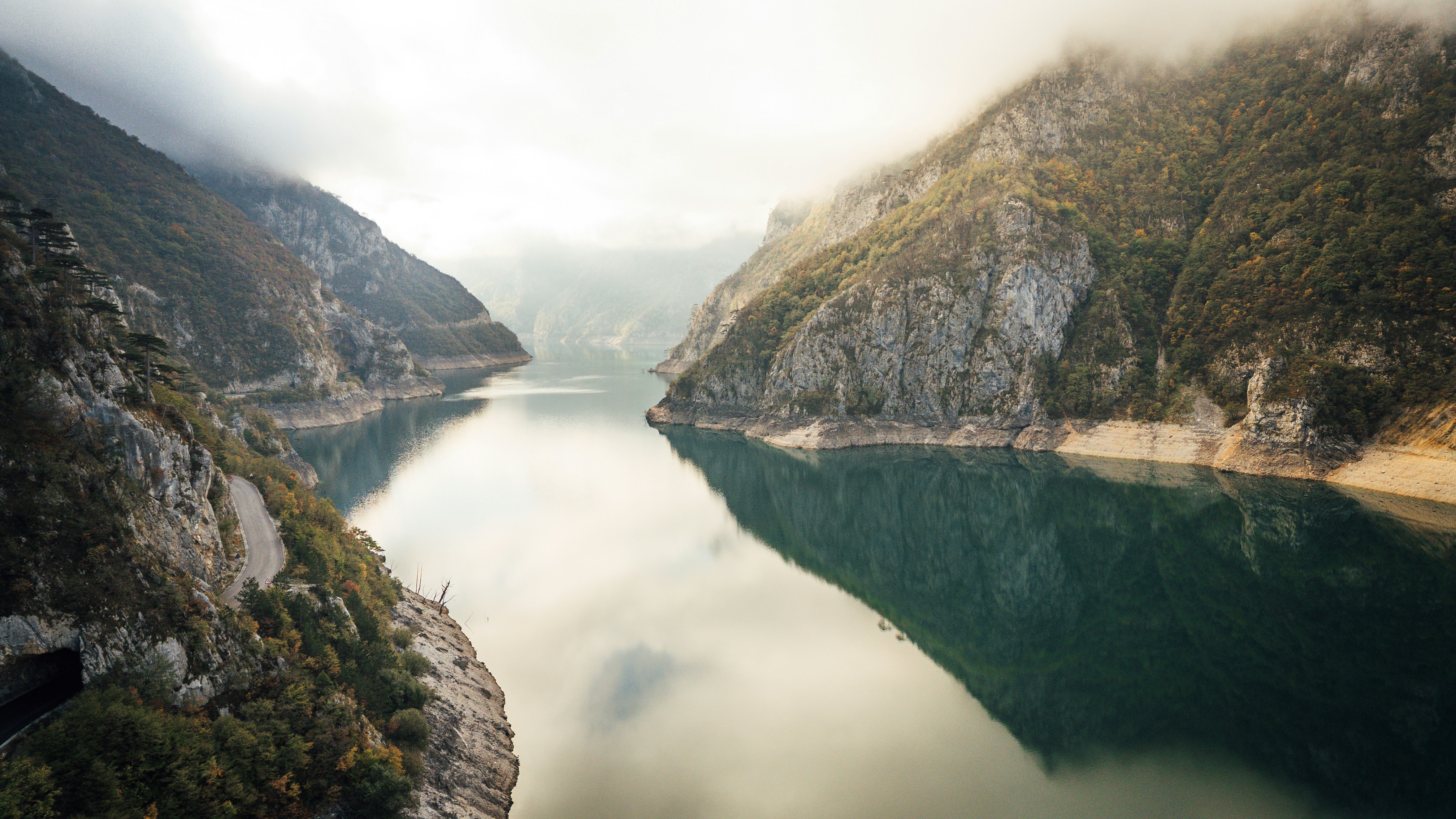 Still Passage: Echoes Between Cliffside Valleys