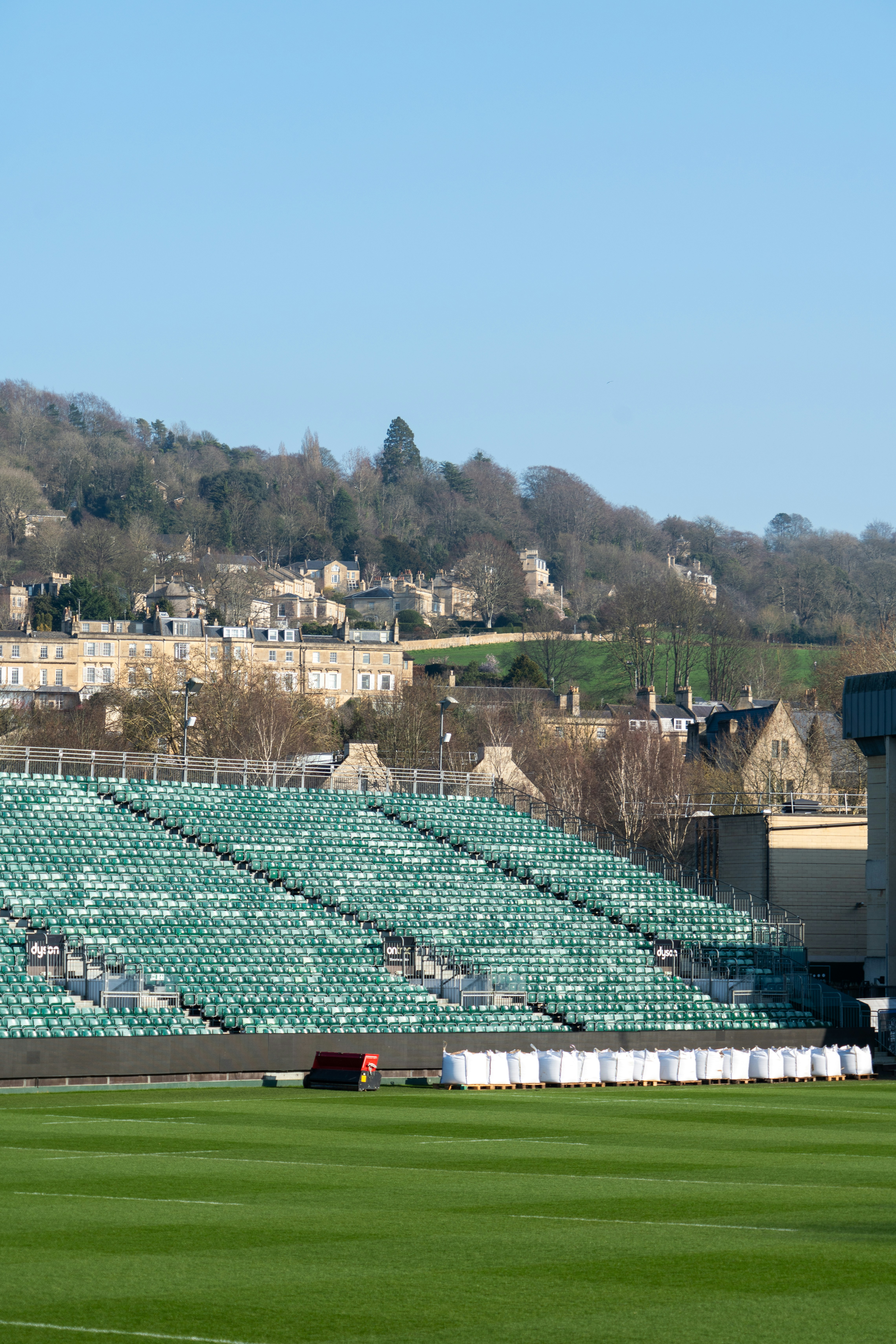 Stadium Seats Meet the Green Field: A Quiet Day at the Grounds