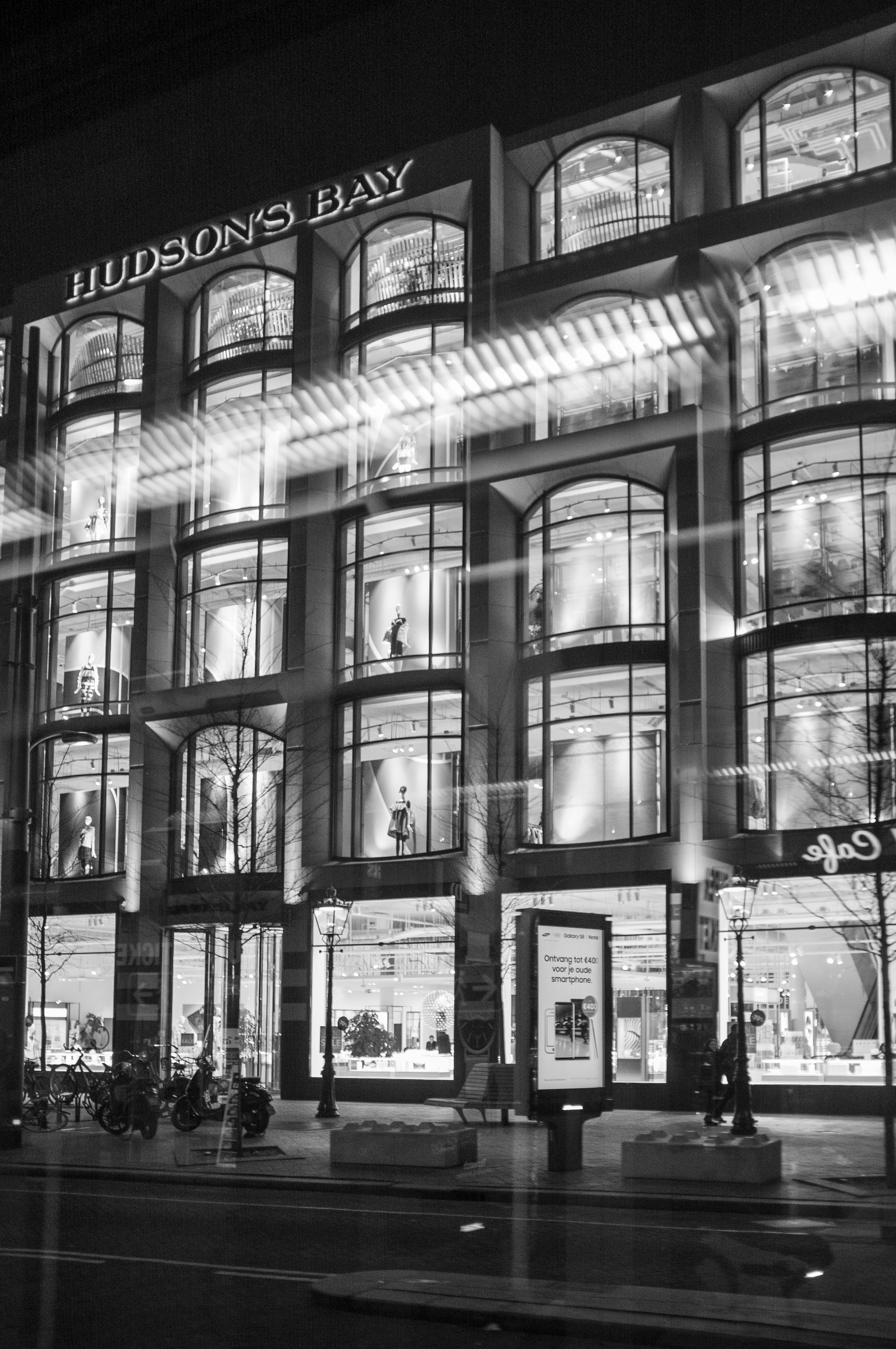 Hudson’s Bay Glow: Night at the Glass-Fronted Arcade