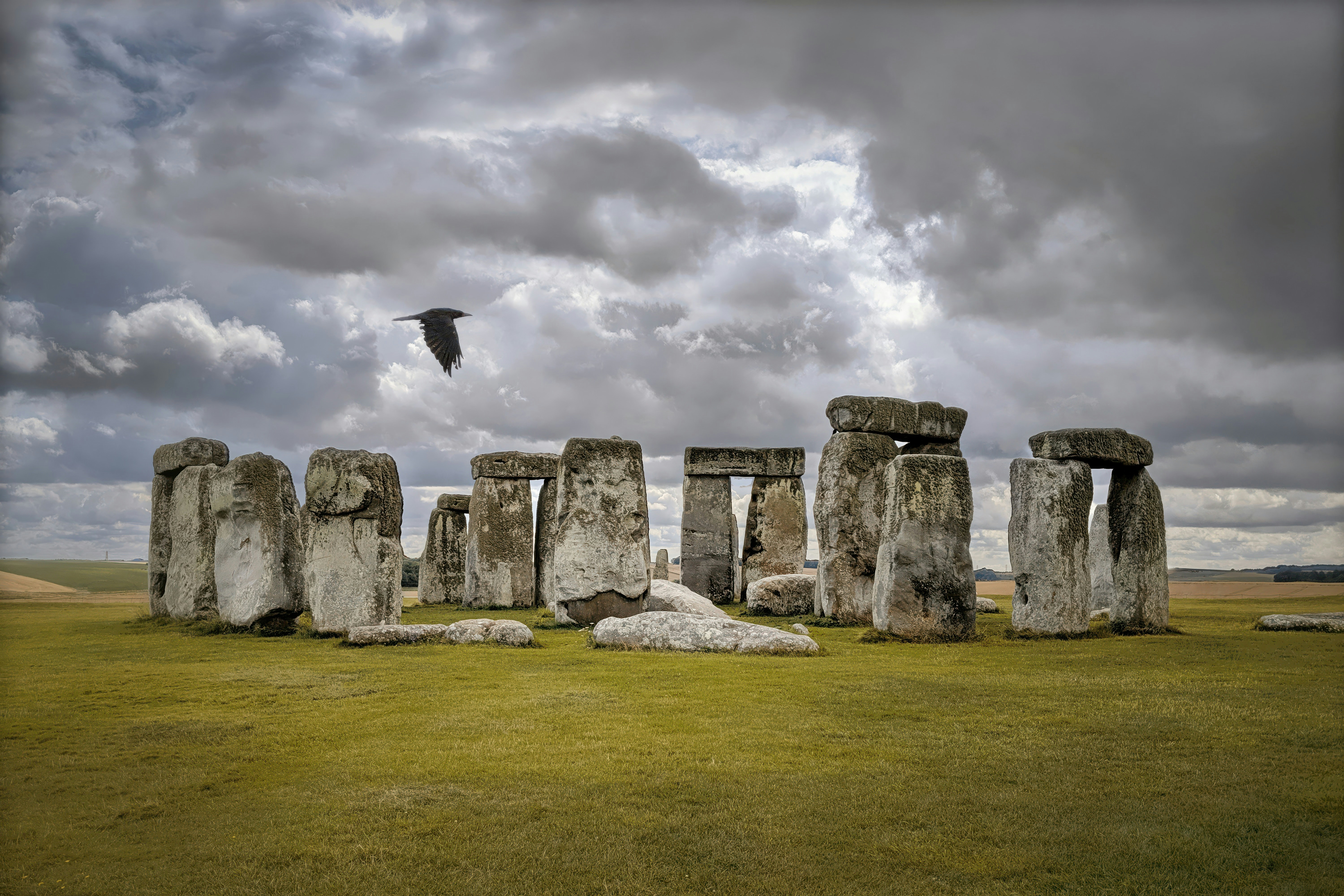 Stone Circles at Dusk: Ancient Stones Stand Guard Over Rolling Fields